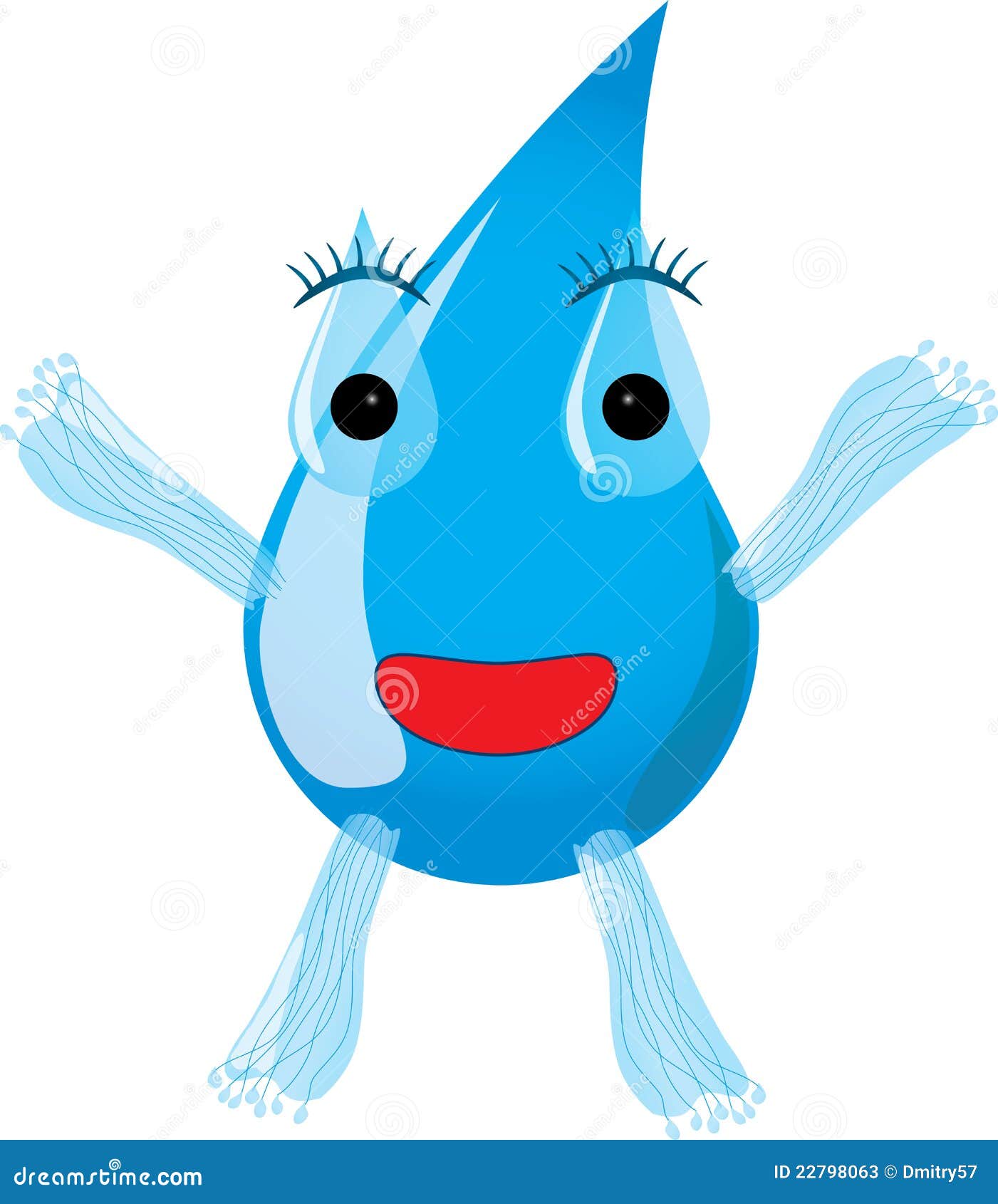 Clean and Happy water drop stock vector. Illustration of water - 22798063