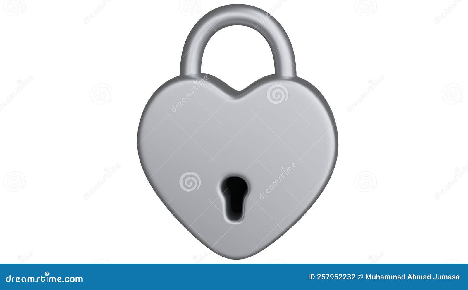A Clean Heart Shaped Lock for Islamic Education. Stock Illustration ...