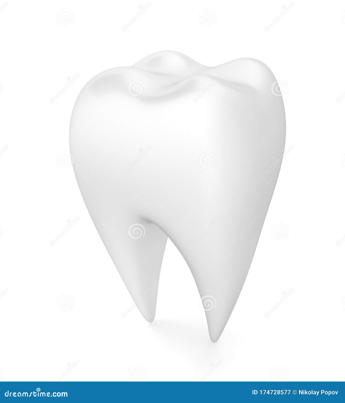 Clean human tooth stock illustration. Illustration of hygiene - 174728577