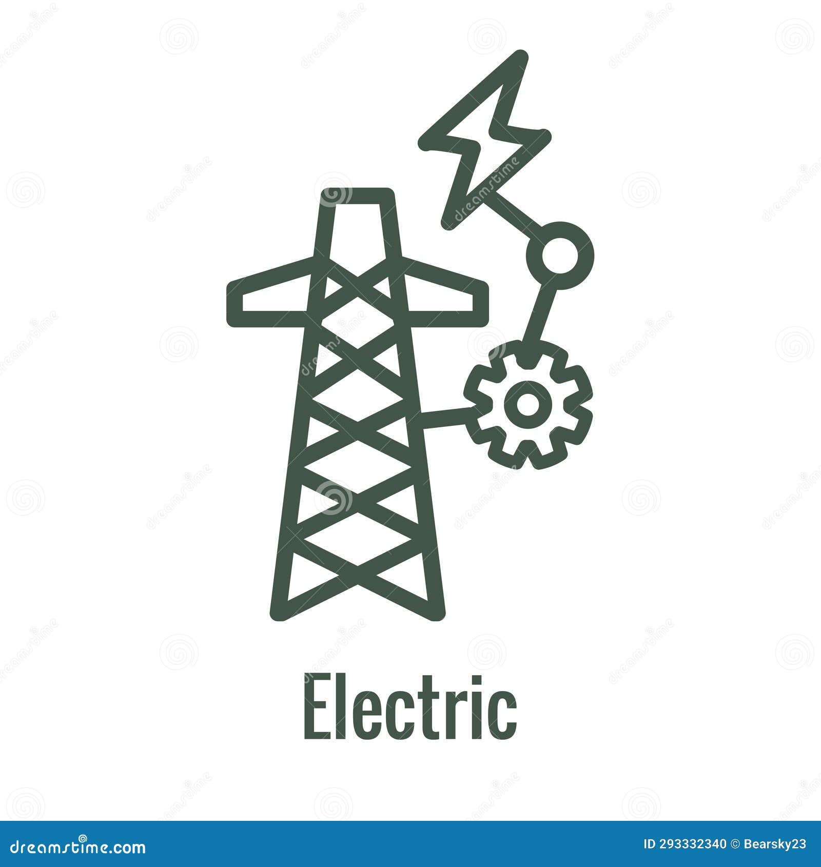 Clean Hydrogen Production As Green Energy Icon Set Stock Illustration ...