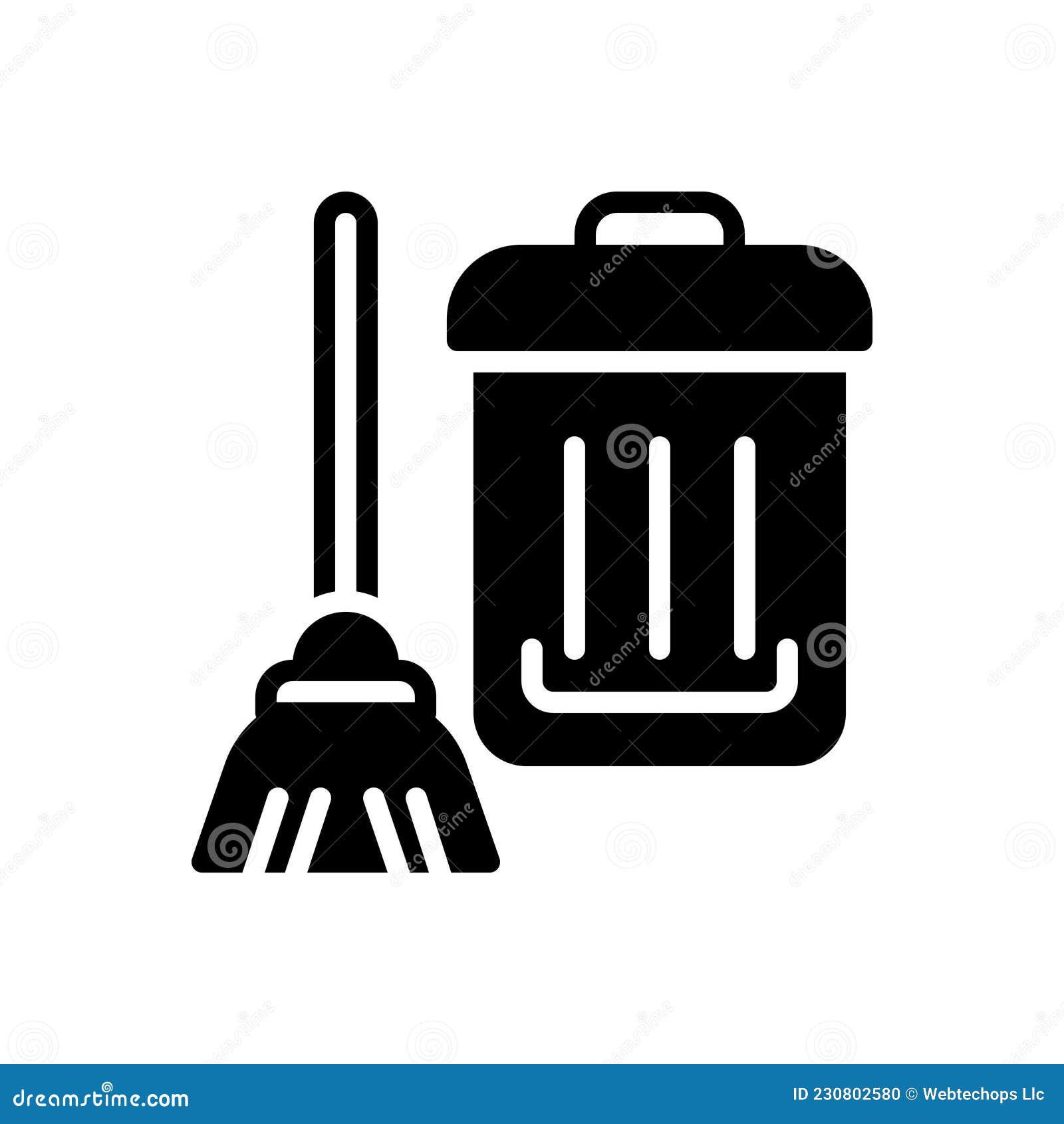 Black Solid Icon for Clean, Squeaky and Spick Stock Vector ...