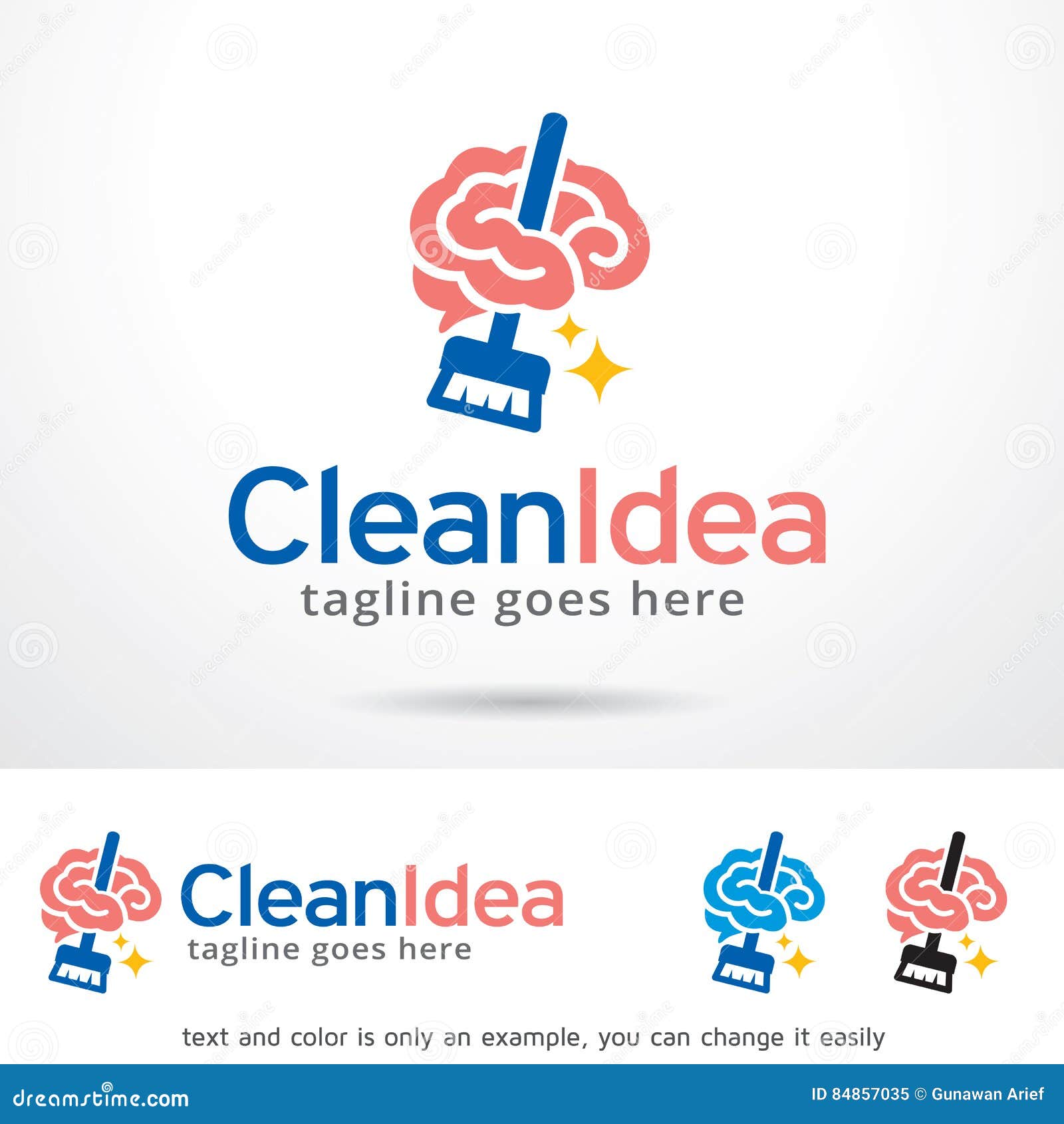 Clean Idea Logo Template Design Vector Stock Vector - Illustration of ...