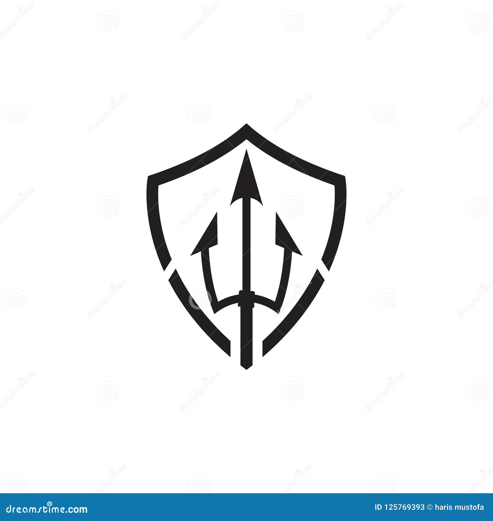 Trident Icon Set. Trident Neptune Weapon Collection. Stock Image ...