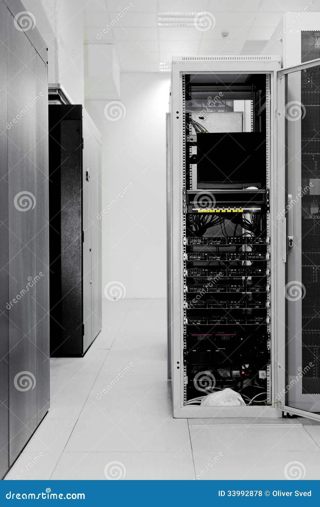 Clean Industrial Interior of a Server Room Stock Photo - Image of ...