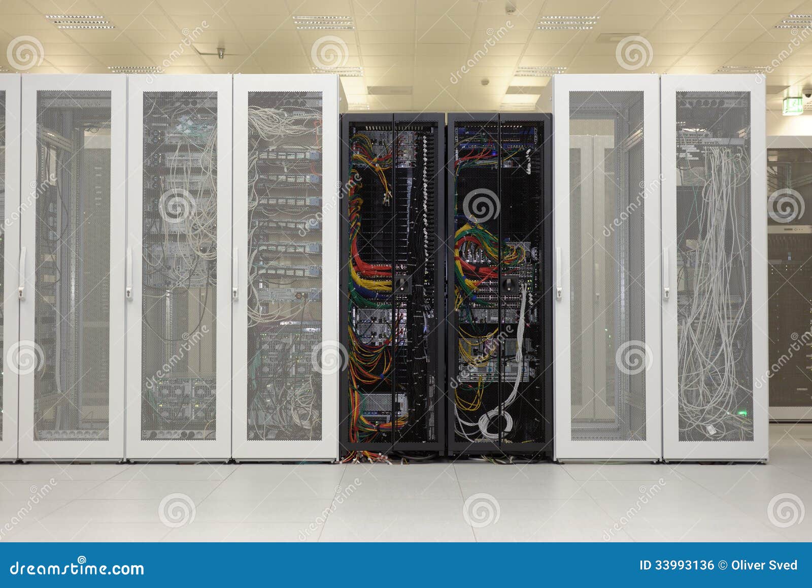 Clean Industrial Interior of a Server Room Stock Photo - Image of ...