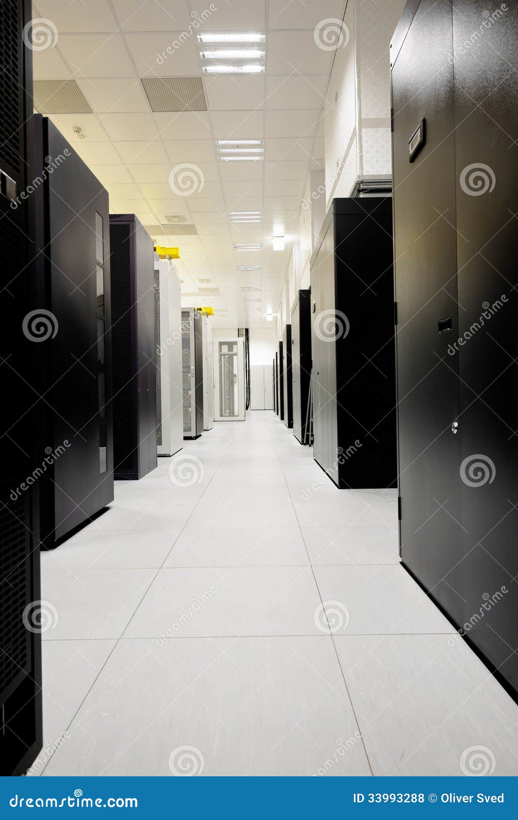 Clean Industrial Interior of a Server Room Stock Photo - Image of ...