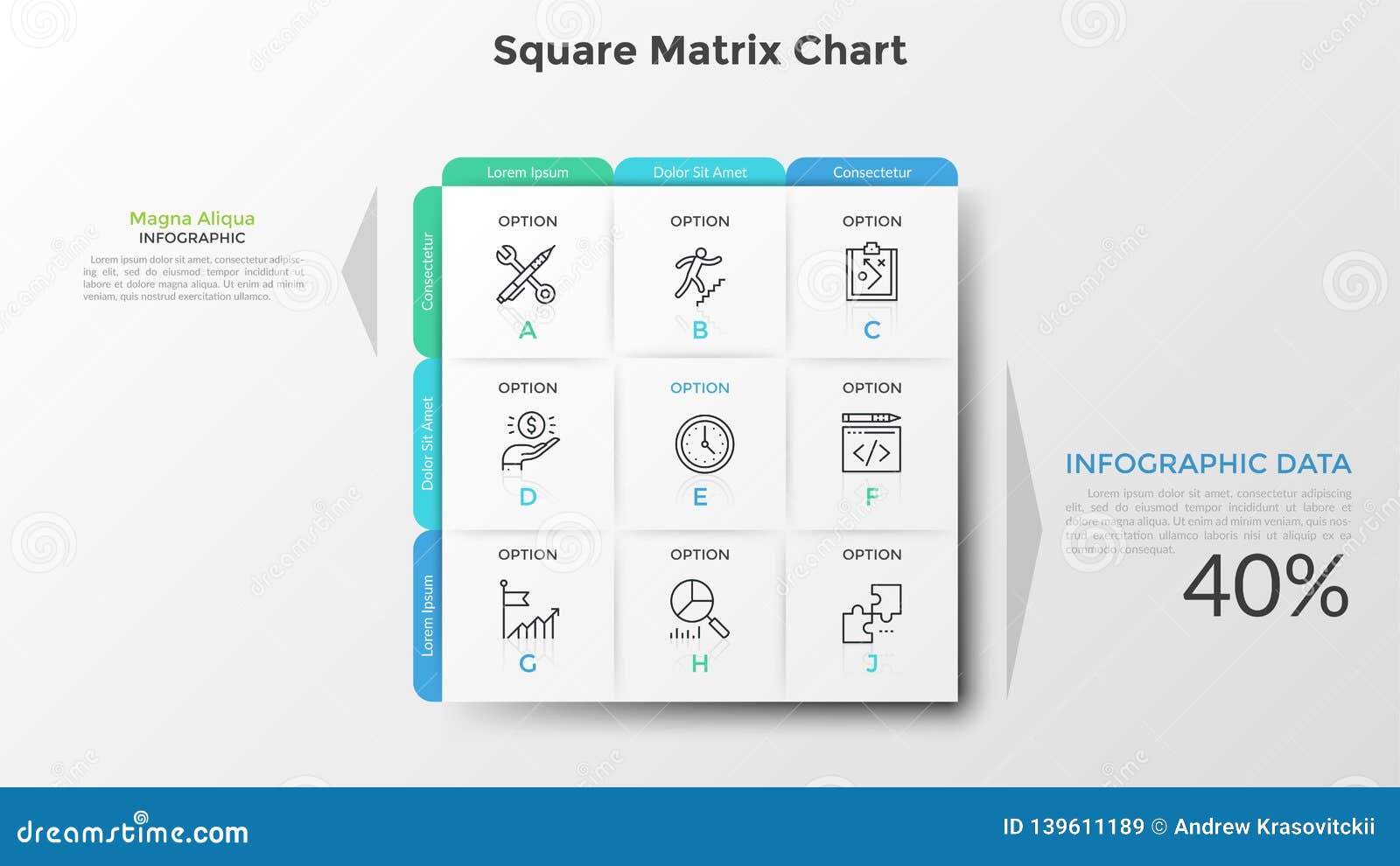 Clean Infographic Design Template Stock Vector - Illustration of ...