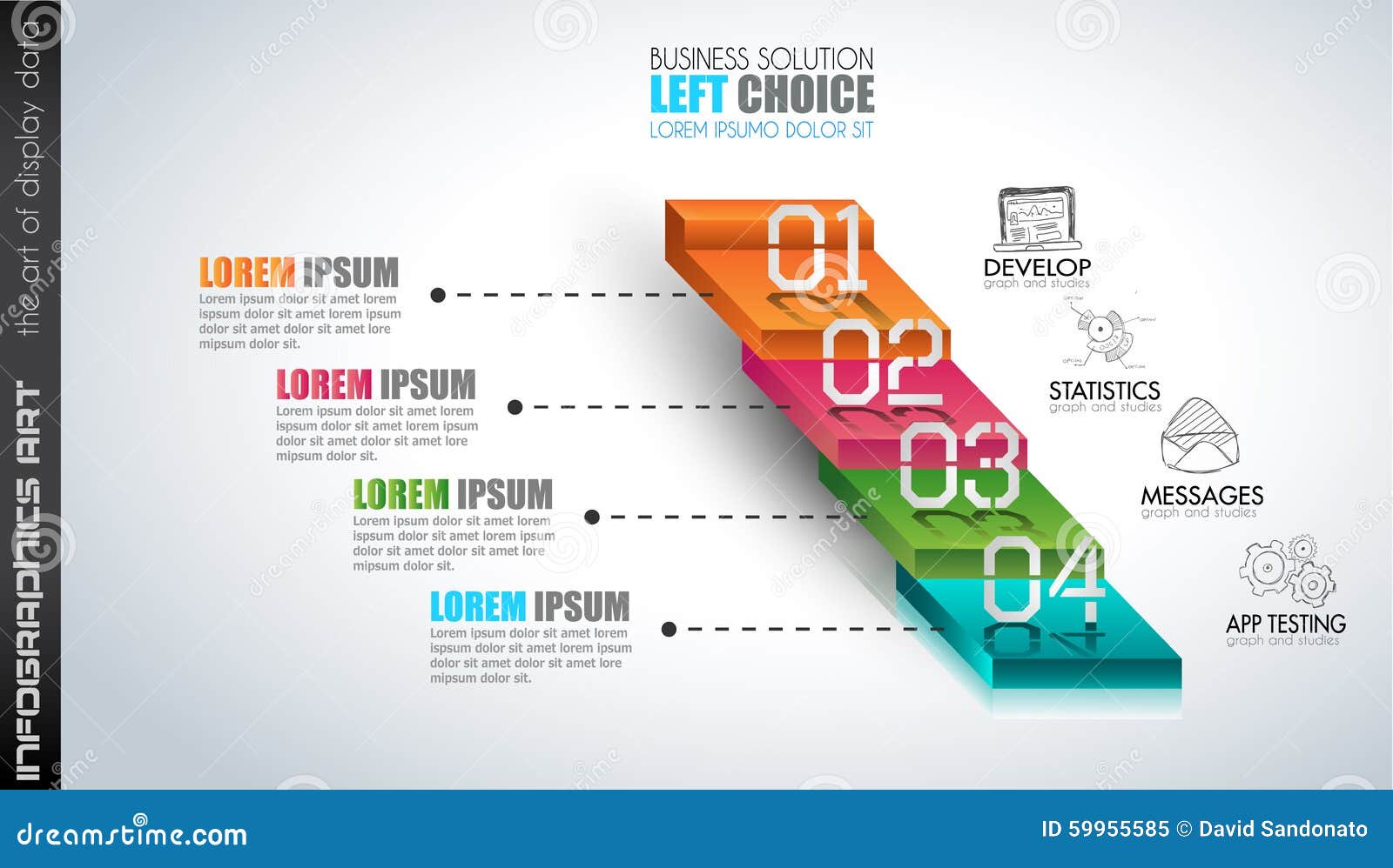 Clean Infographic Layout Template for Data and Information Analysis ...