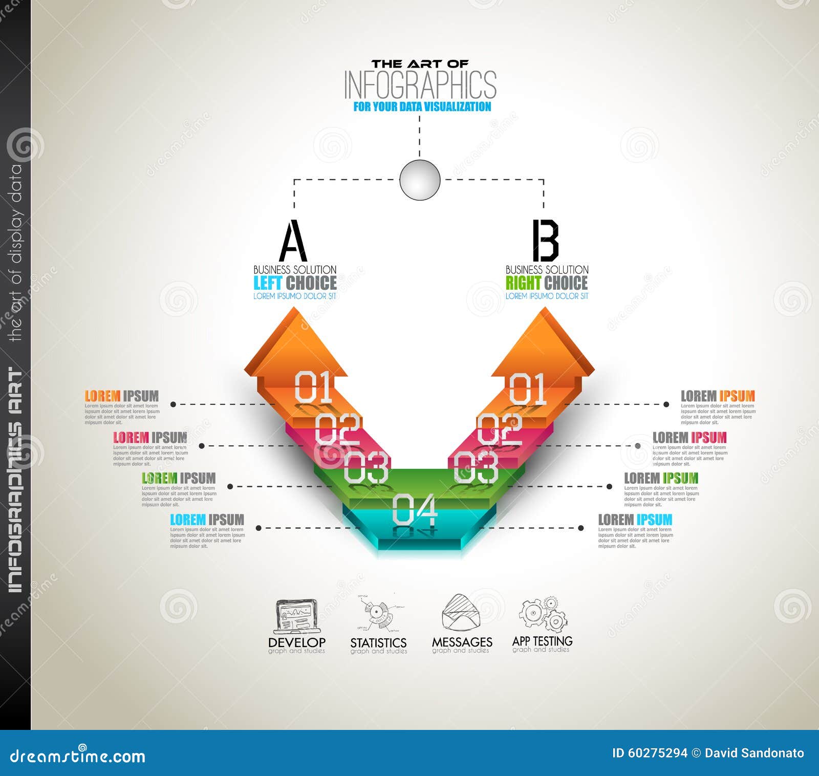 Clean Infographic Layout Template for Data and Information Analysis ...