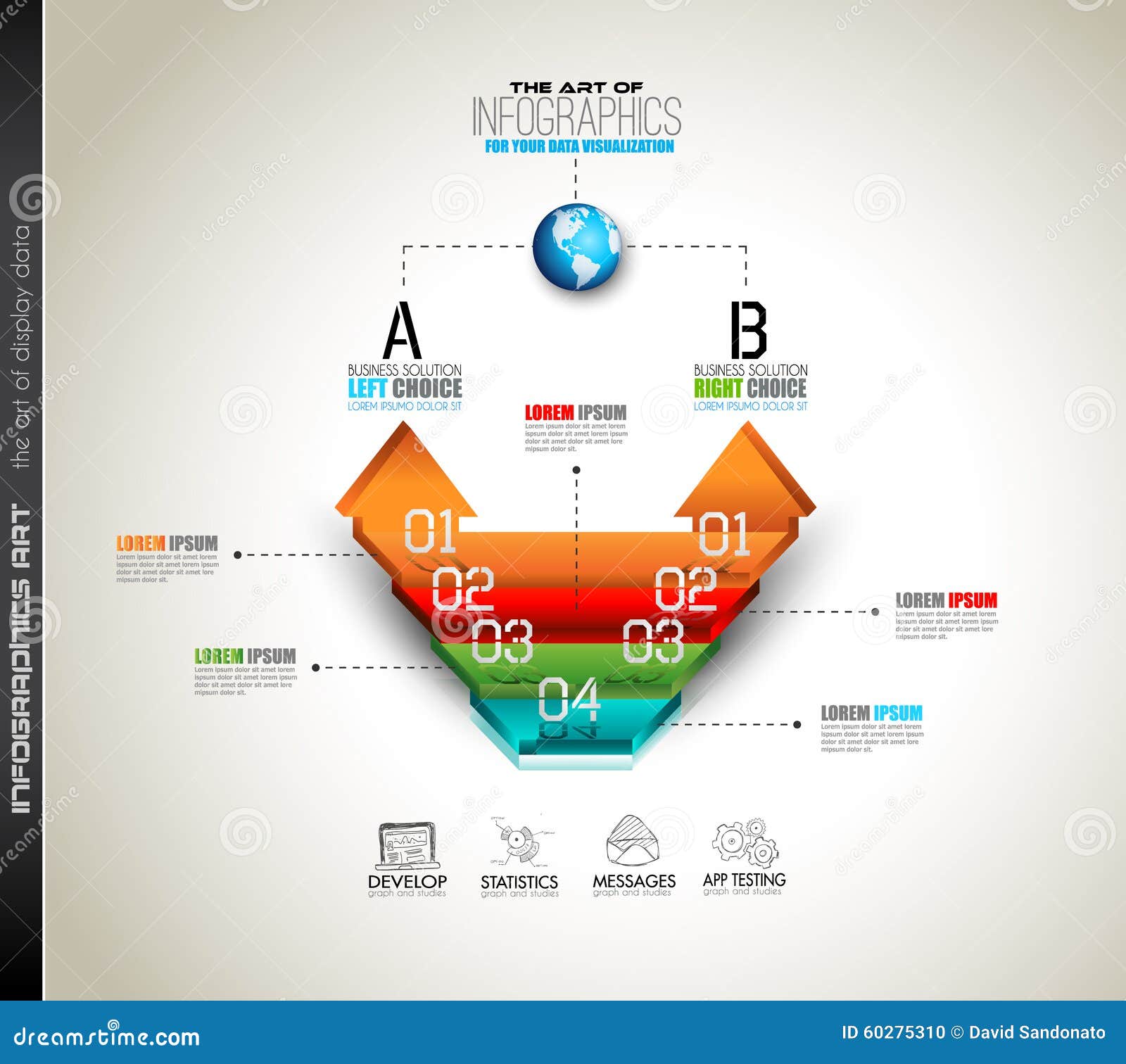 Clean Infographic Layout Template for Data and Information Analysis ...