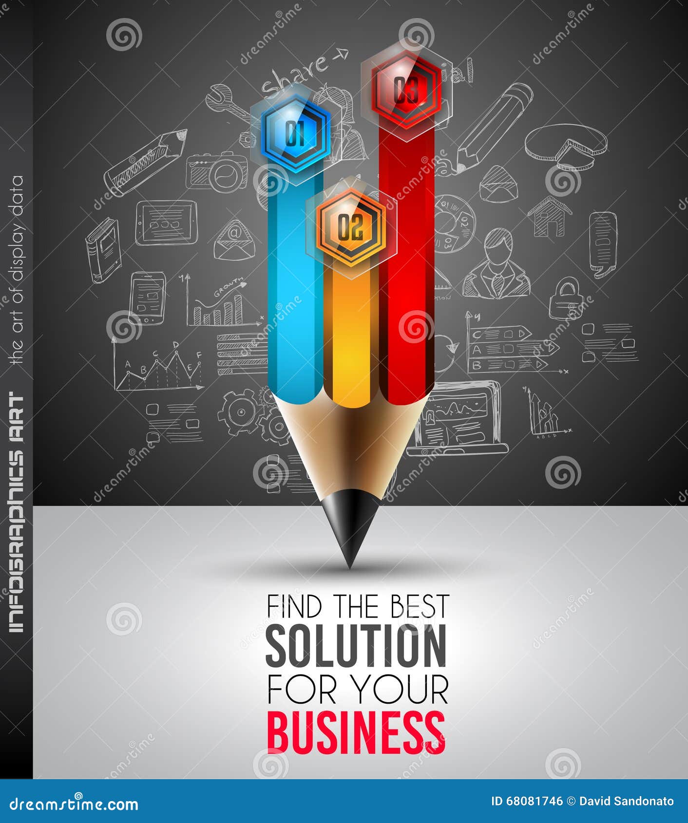 Clean Infographic Layout Template for Data and Information Analysis ...