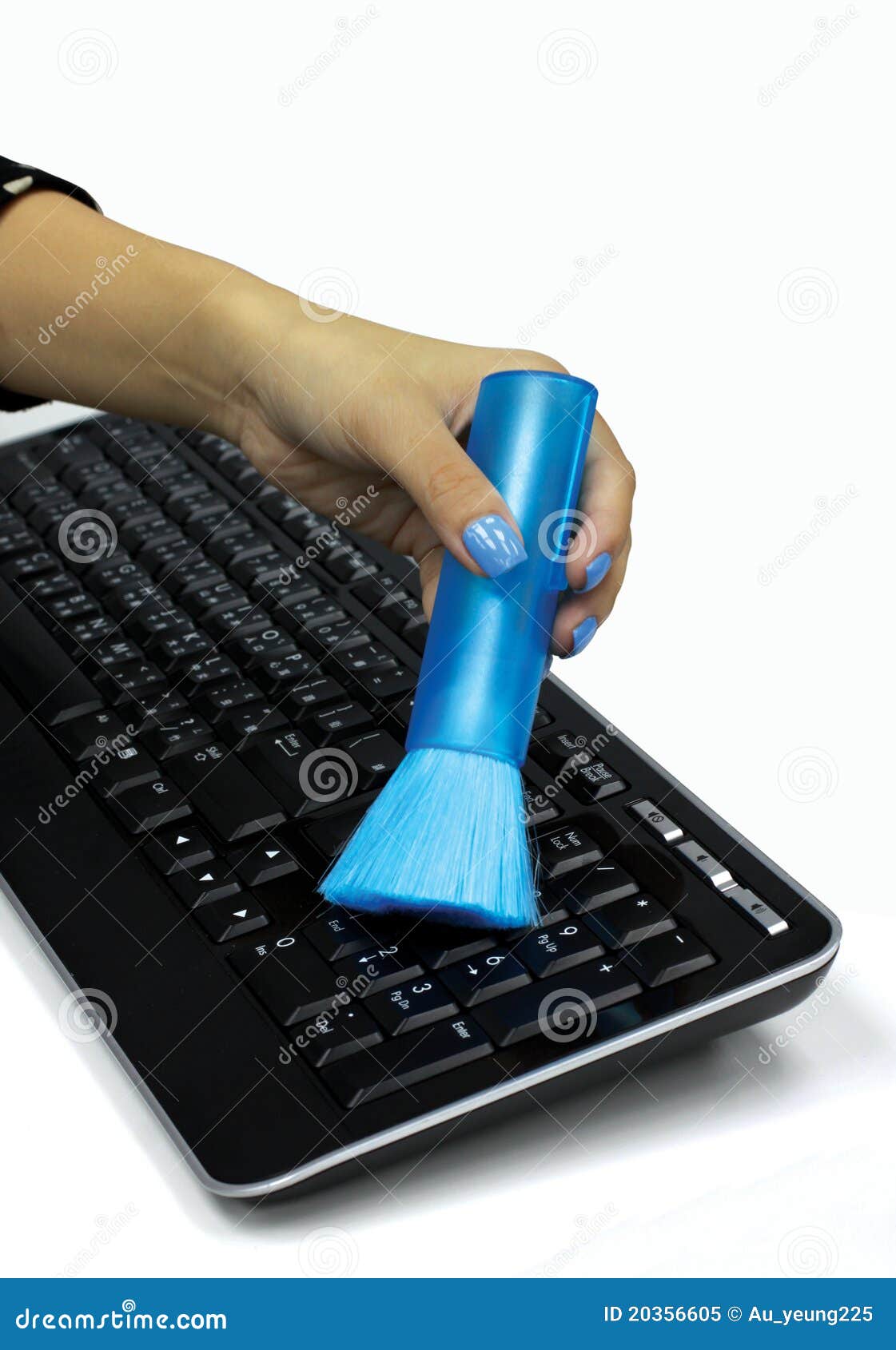 Clean keyboard stock image. Image of bristles, soft, female - 20356605