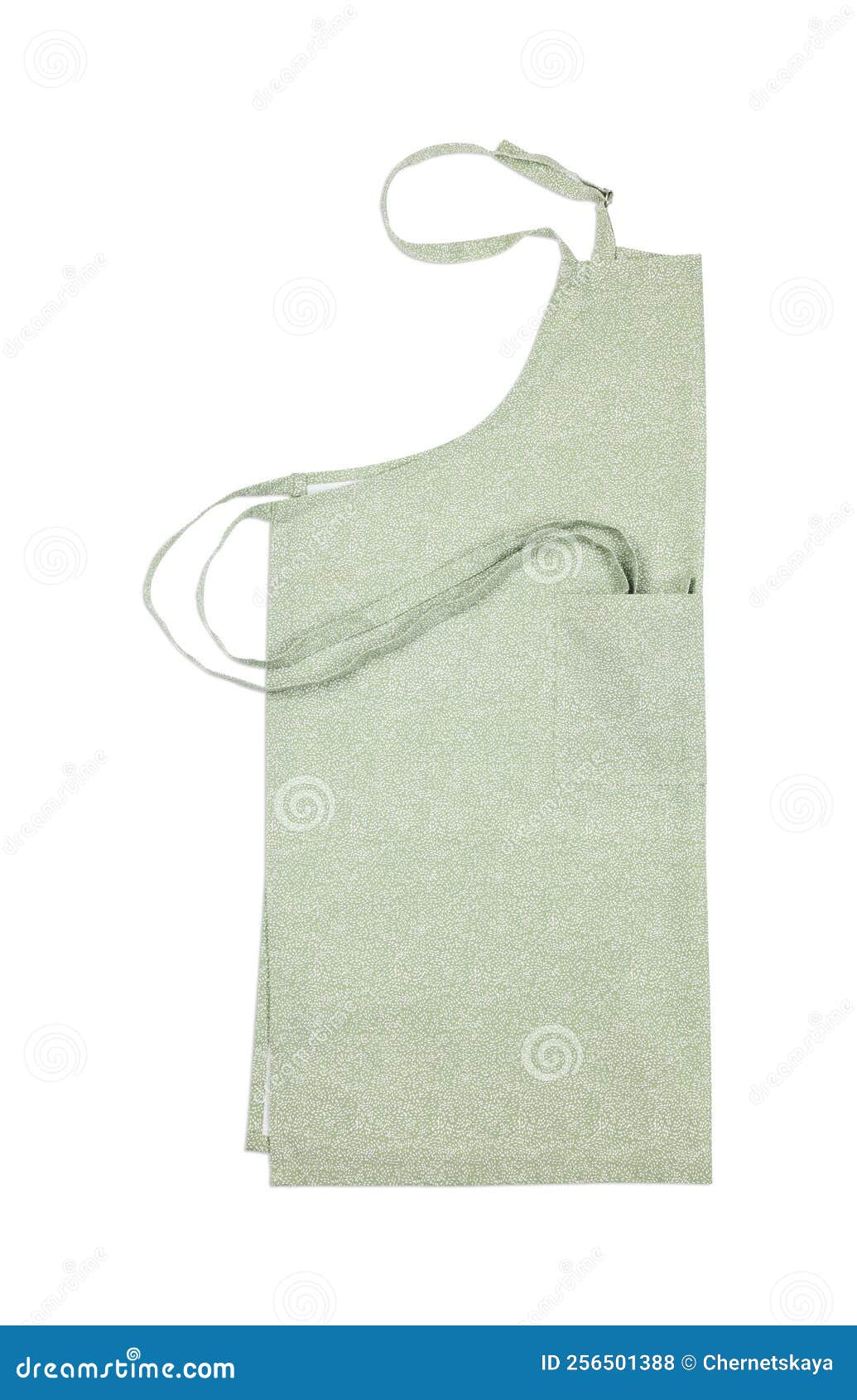 Clean Kitchen Apron with Pattern Isolated on White Stock Photo - Image ...