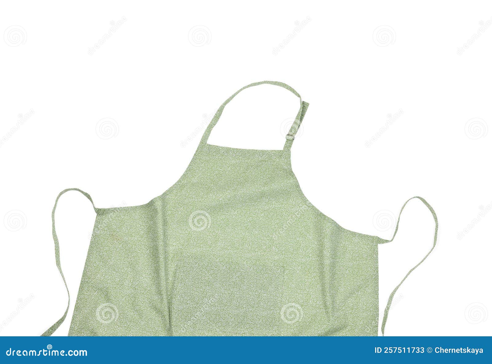 Clean Kitchen Apron with Pattern Isolated on White Stock Image - Image ...