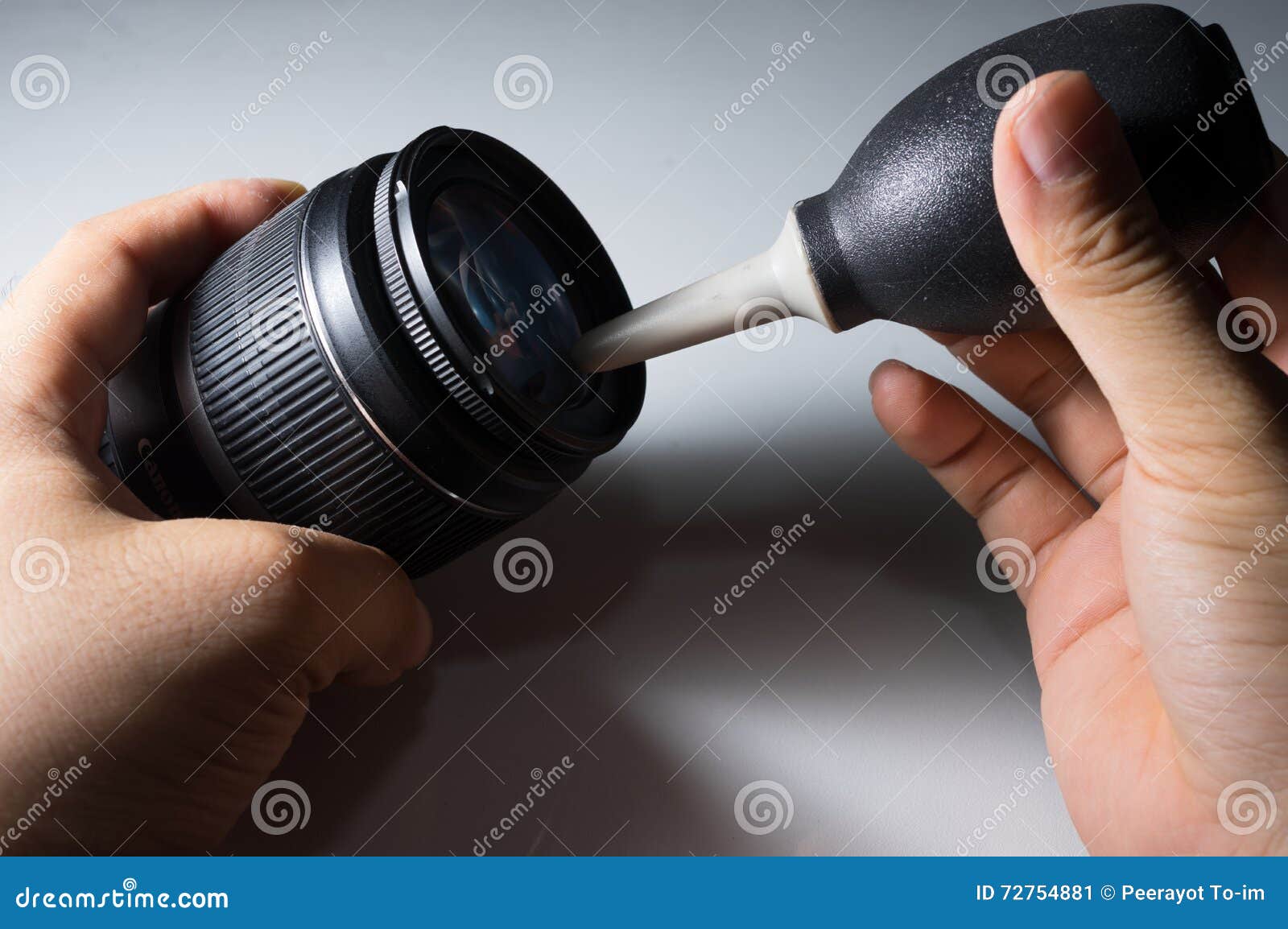 Clean Lens with Blower Pump. Stock Image - Image of squeeze, accessory ...