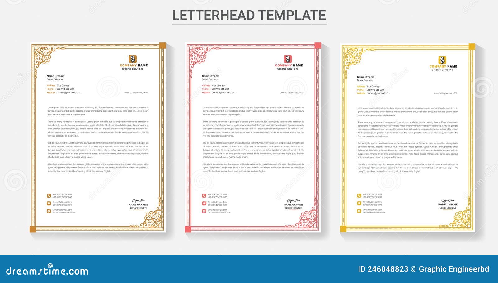 Clean Letterheads Design,Letterhead Design, Letterhead Template ...