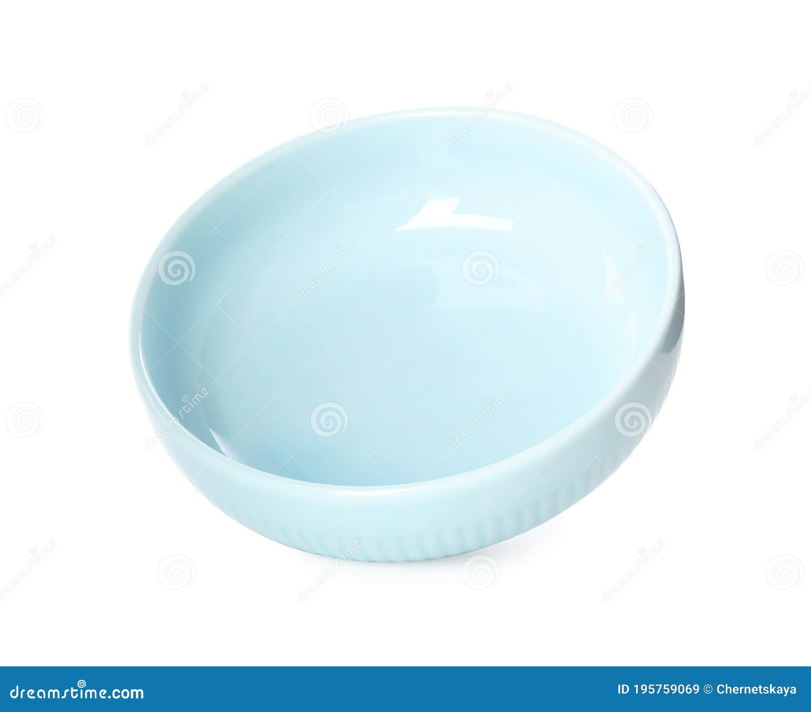 Clean light blue bowl stock image. Image of kitchenware - 195759069