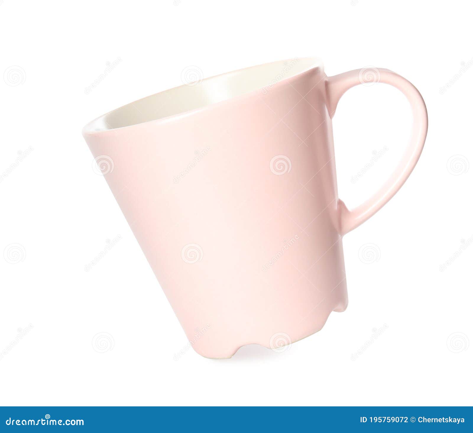Clean light pink cup stock photo. Image of dinnerware - 195759072