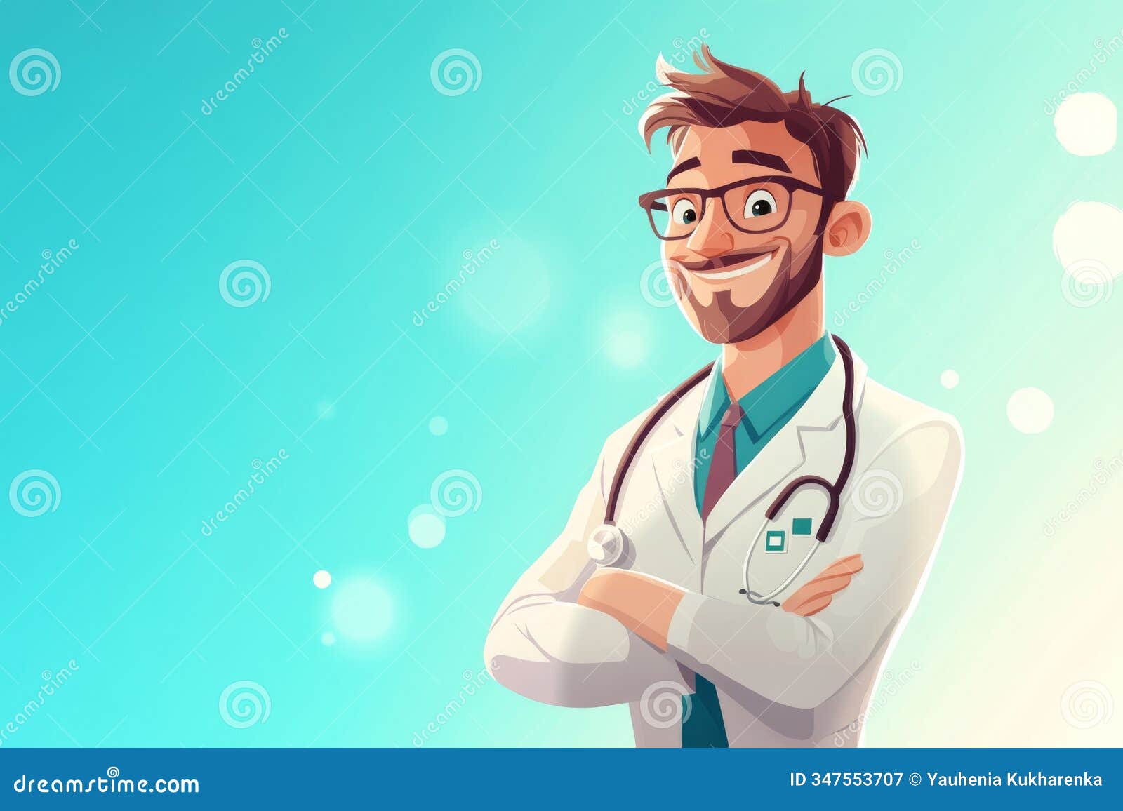 Friendly Cartoon Medic Illustration Stock Illustration - Illustration ...