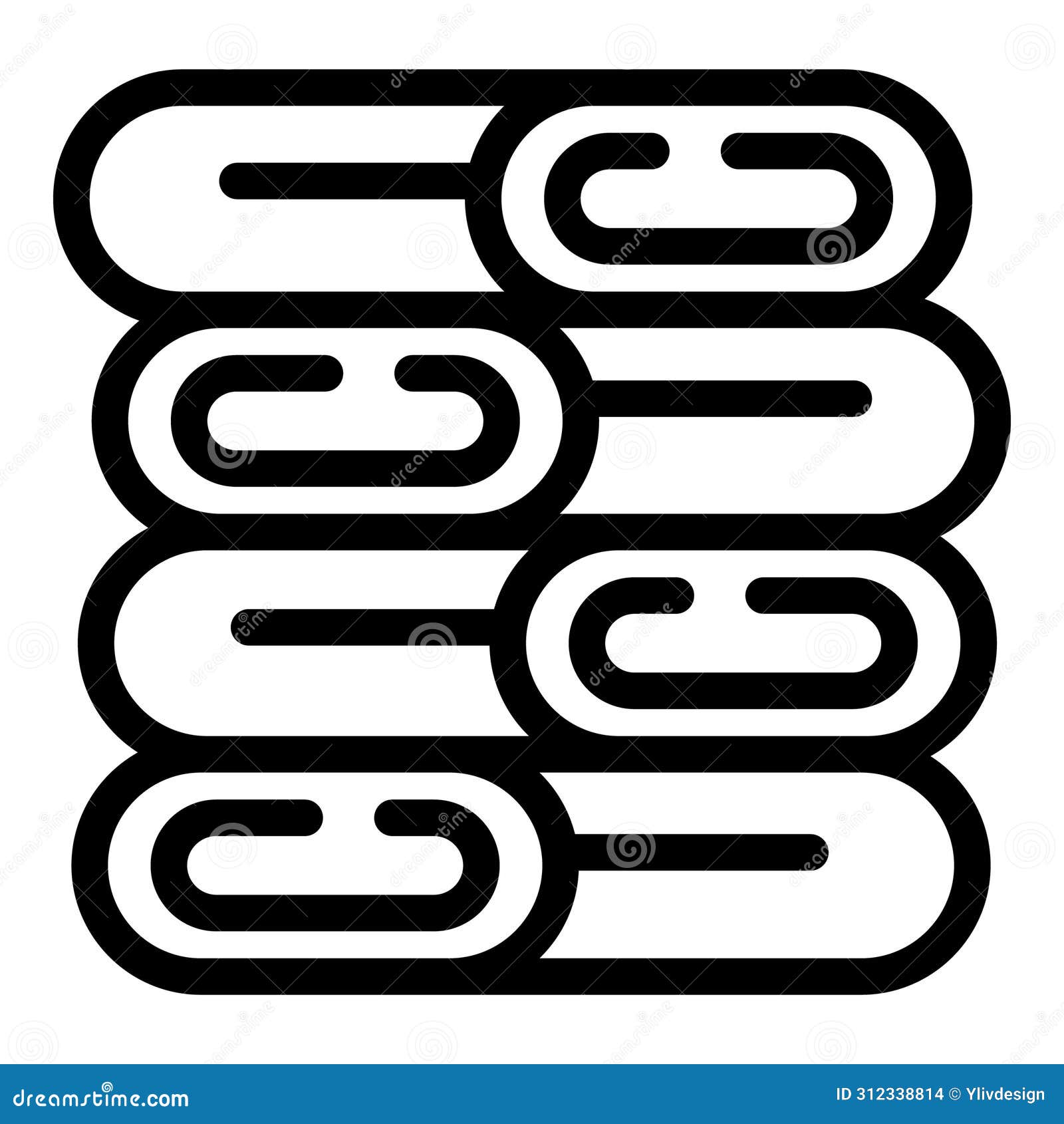 Clean Linen Stack Icon Outline Vector. Laundry Room Stock Illustration ...