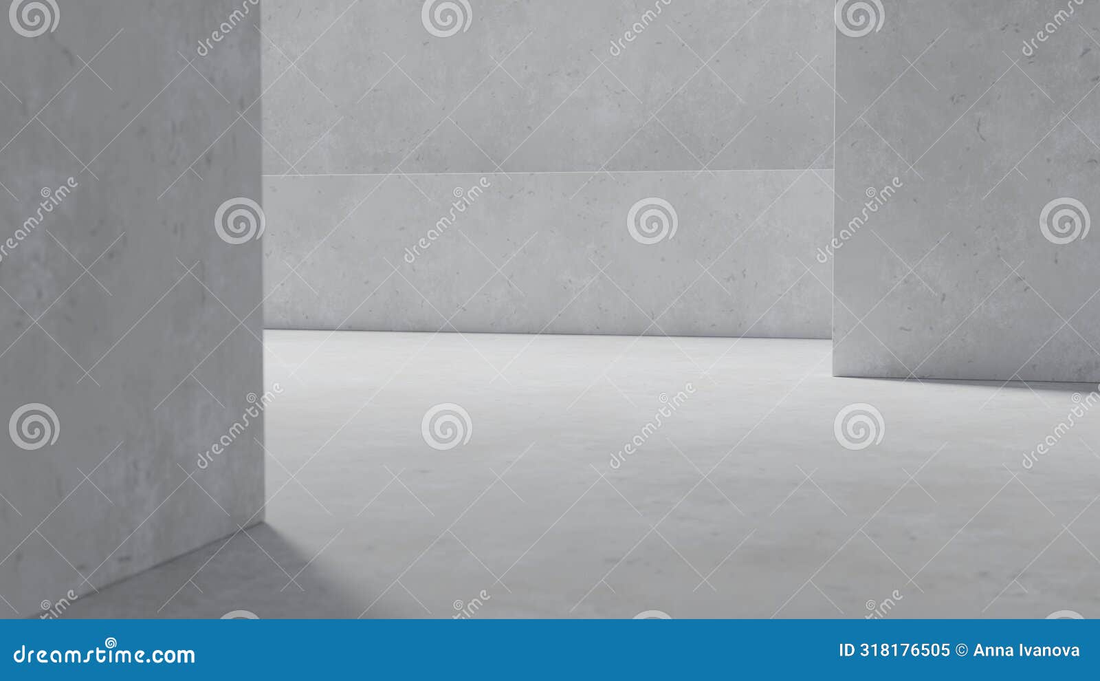 Clean Lines and Angles of Concrete Walls Forming an Architecturally ...