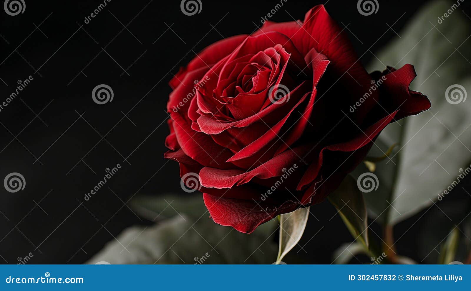 Minimalistic Elegance of a Single Red Rose Stock Photo - Image of ...