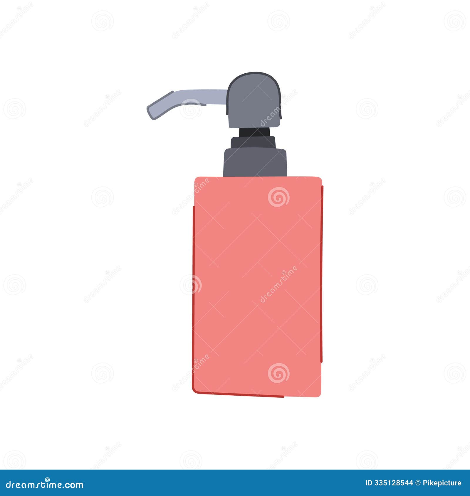 Clean Liquid Soap Dispenser Cartoon Vector Illustration Stock ...