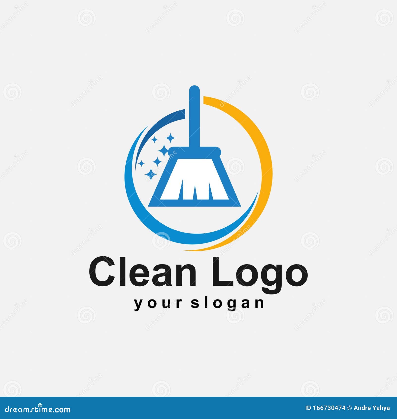 Clean Logo Template stock illustration. Illustration of menage - 166730474
