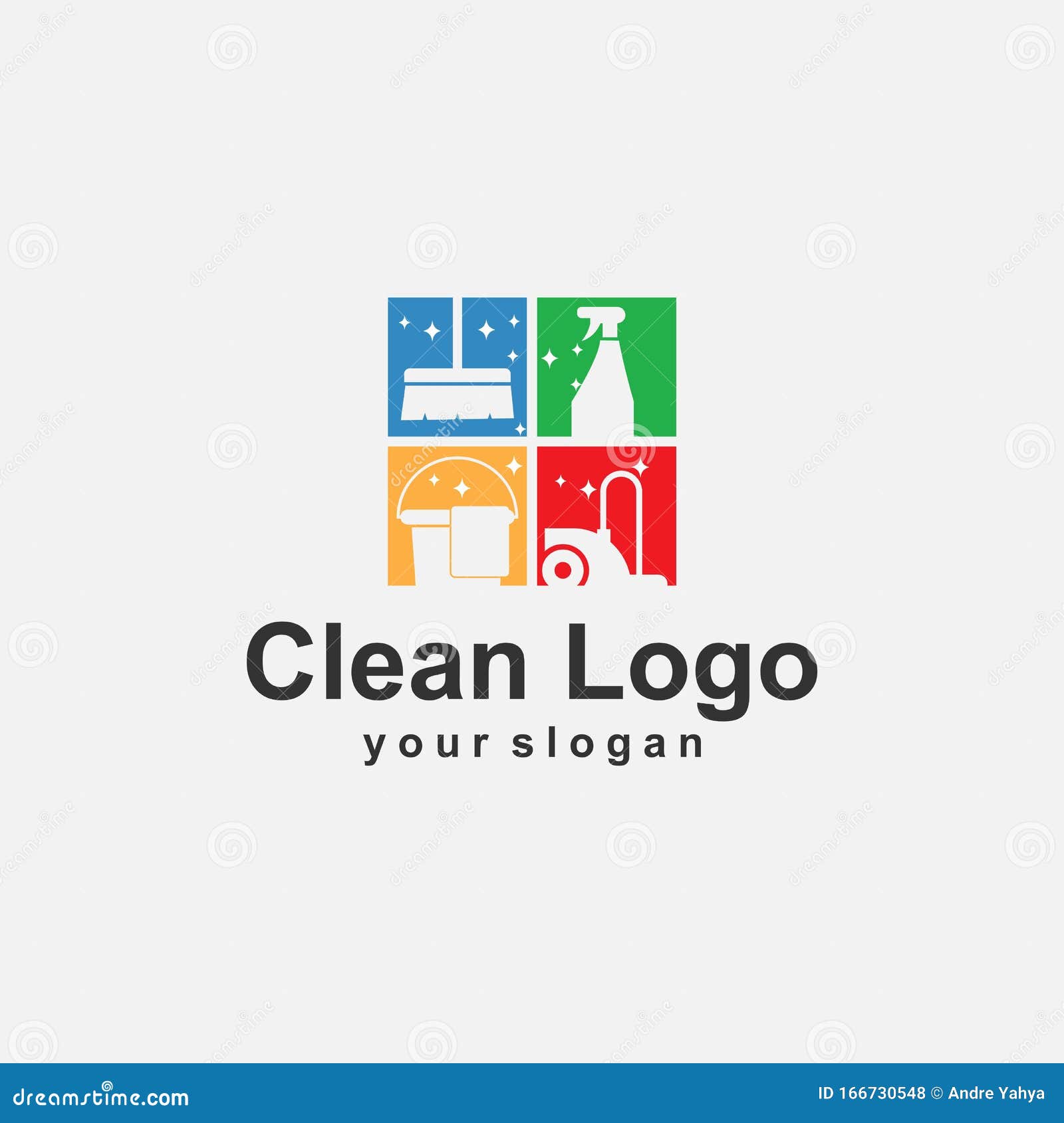 Clean Logo Template stock illustration. Illustration of company - 166730548