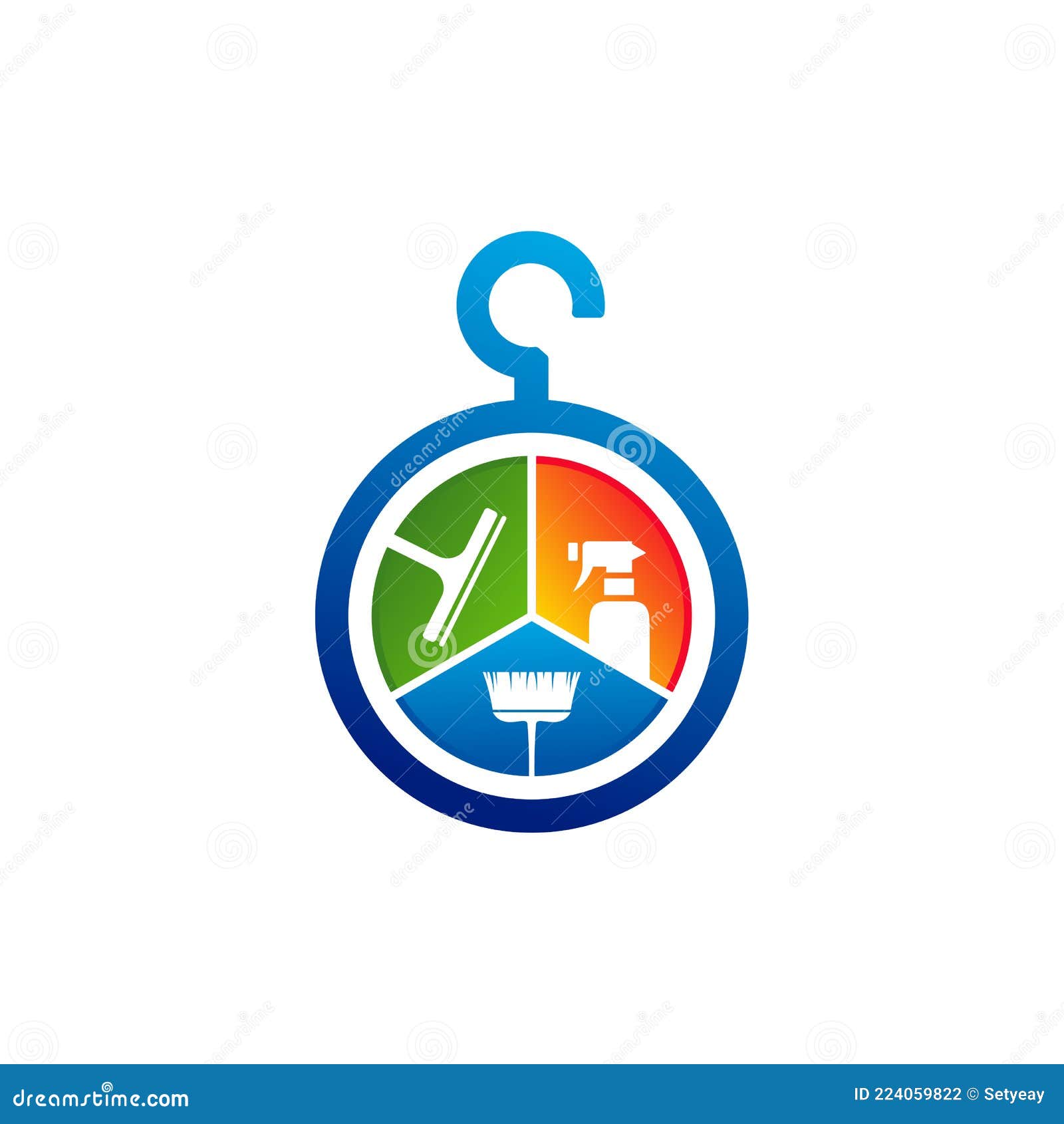 Clean Logo Vector Template, Creative Clean Logo Design Concepts Stock ...