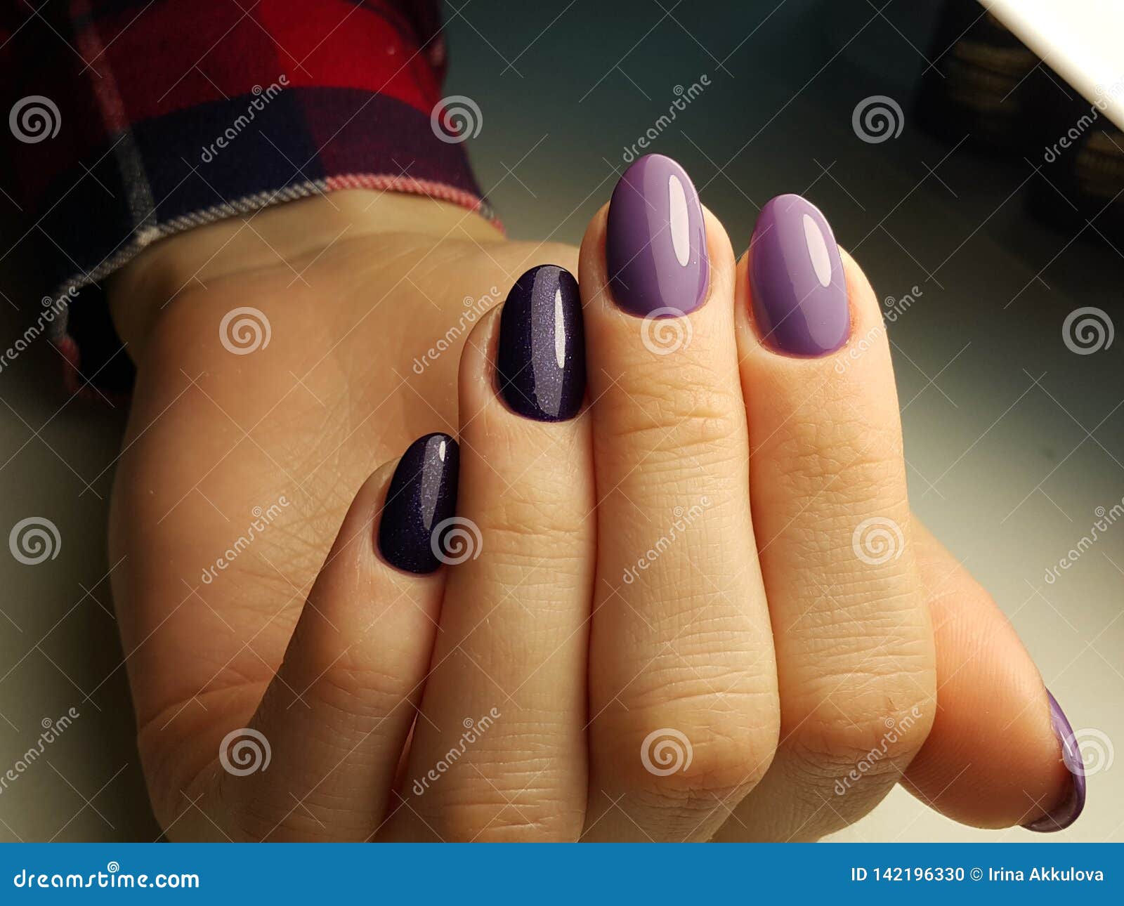Clean Manicure Nails with Gel Polish Stock Photo - Image of clean ...