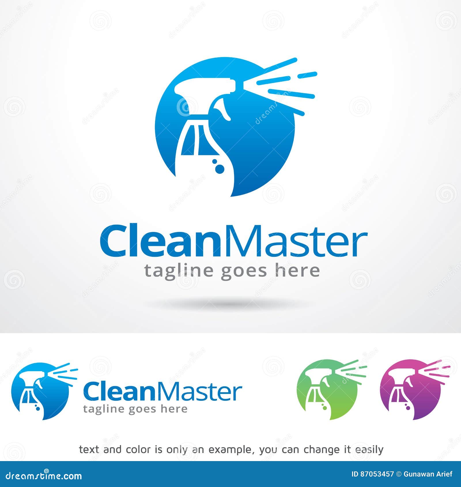 Clean Master Logo Template Design Vector Stock Vector - Illustration of ...