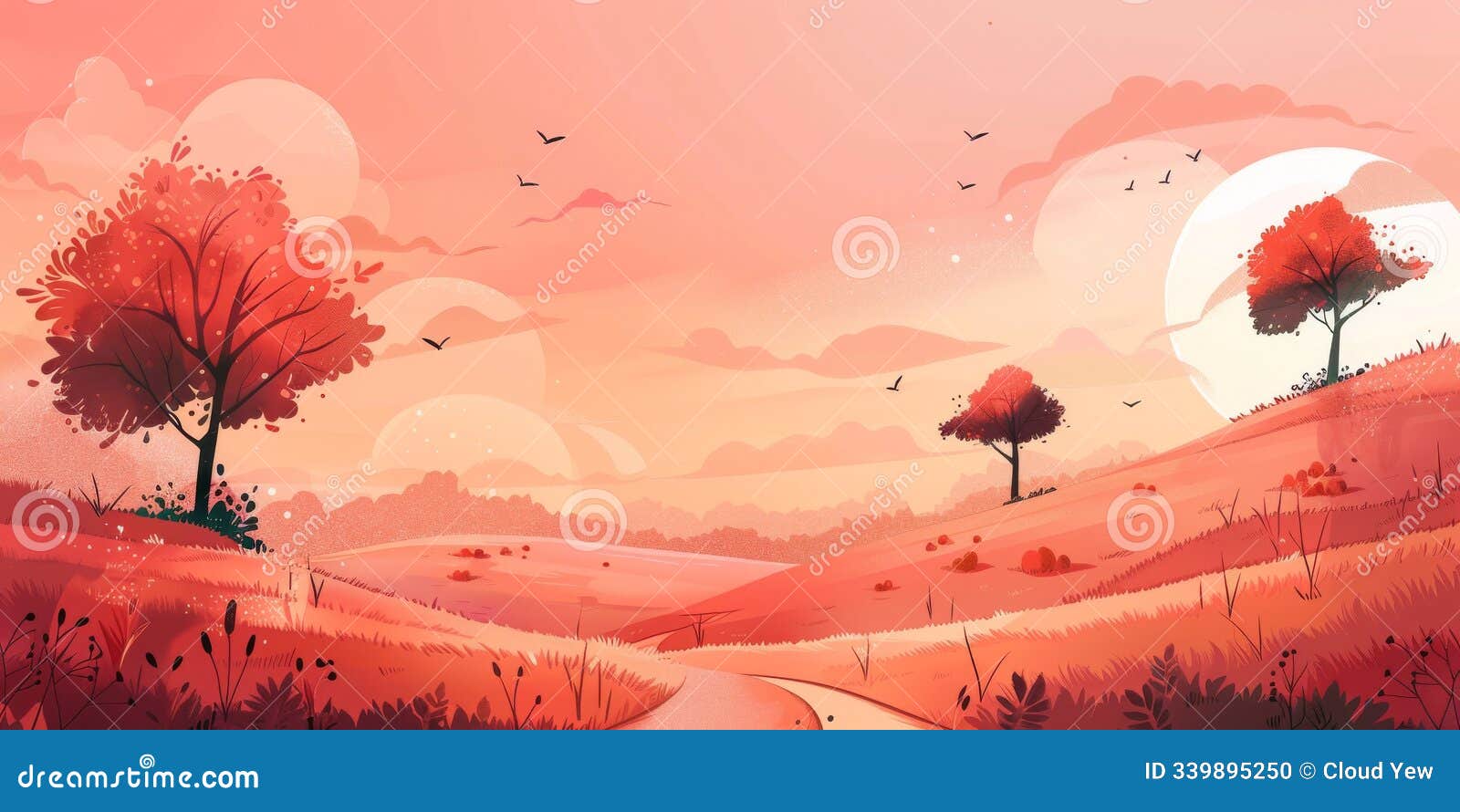 Clean and Minimalist Cartoon Background with Hand-drawn Charm. Stock ...