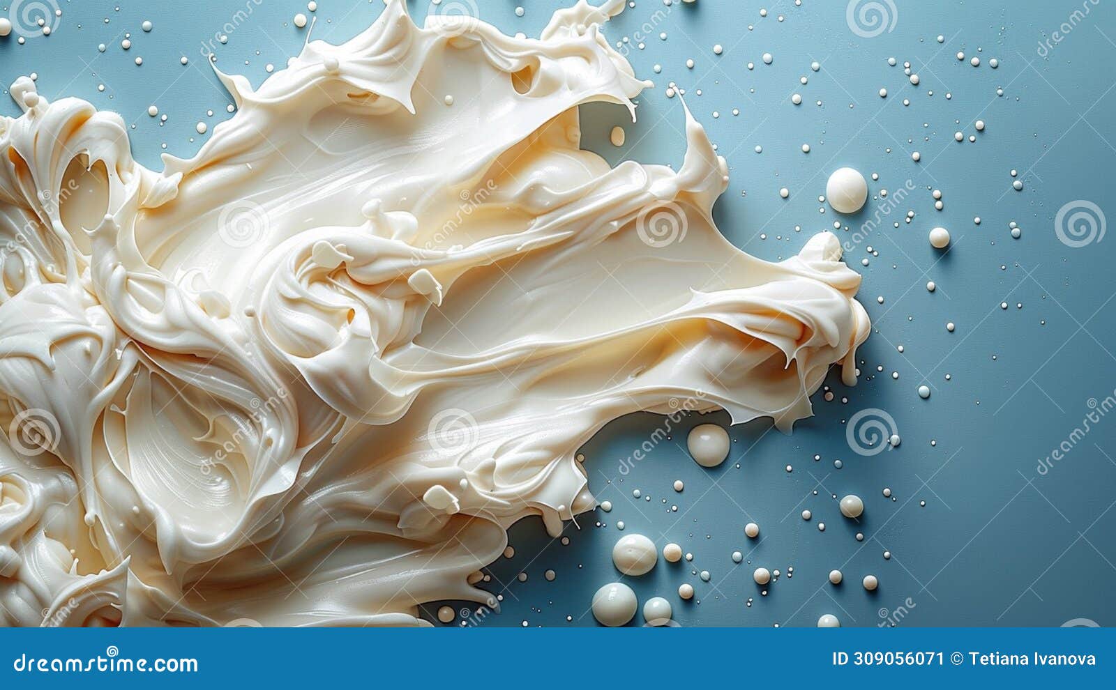 Clean Design with Cream Splashes. Stock Illustration - Illustration of ...