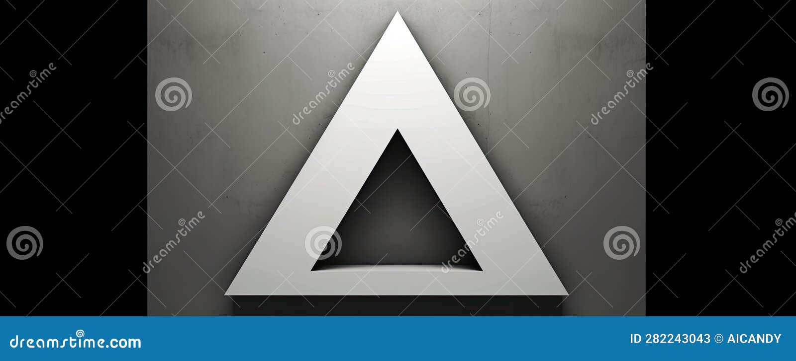 Clean and Minimalistic Background with a Centered Triangle, Conveying ...
