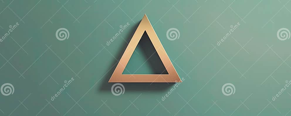 Clean and Minimalistic Background with a Centered Triangle ...