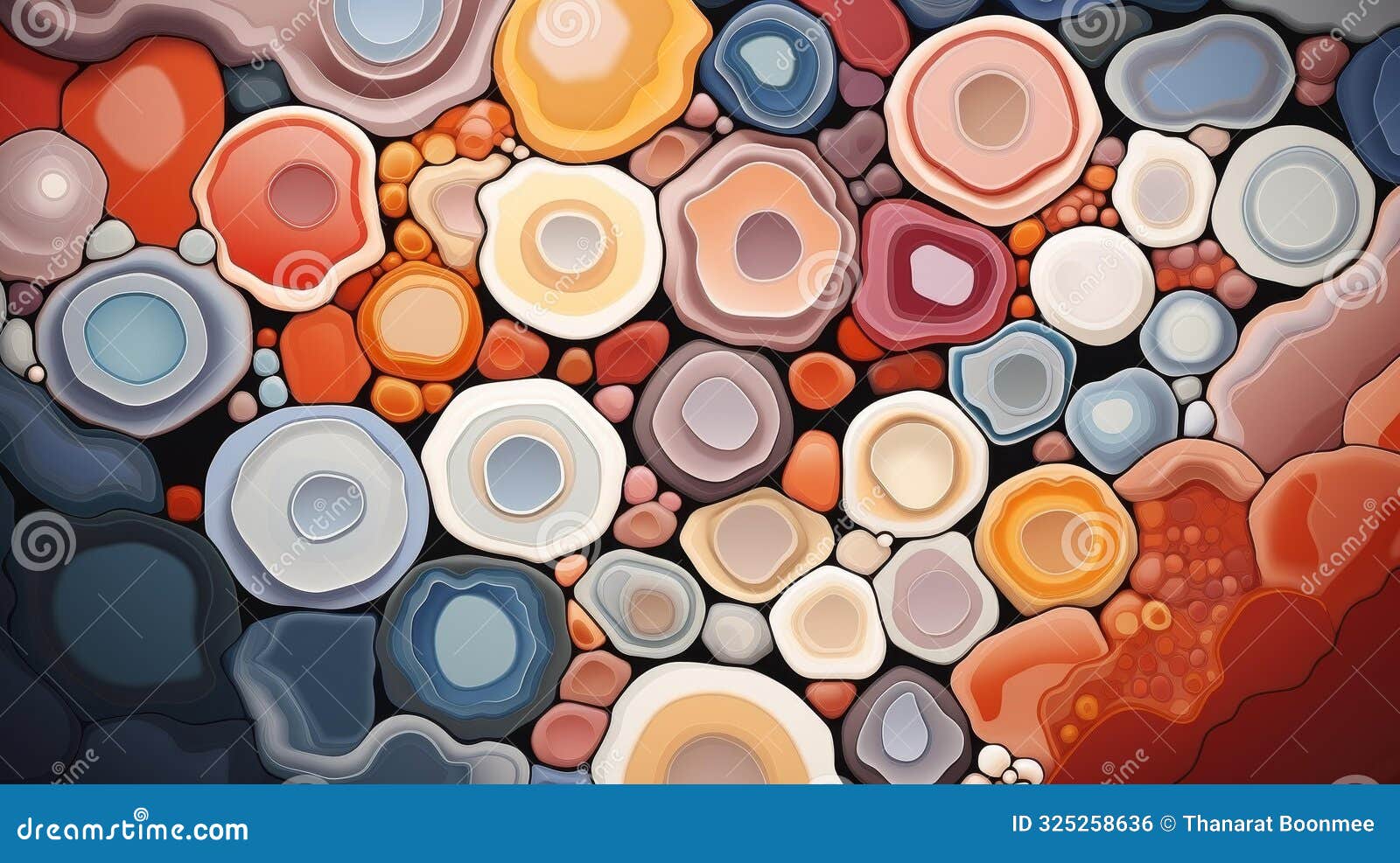 Clean and Minimalistic Geode Pattern with Flat Texture. Highresolution ...