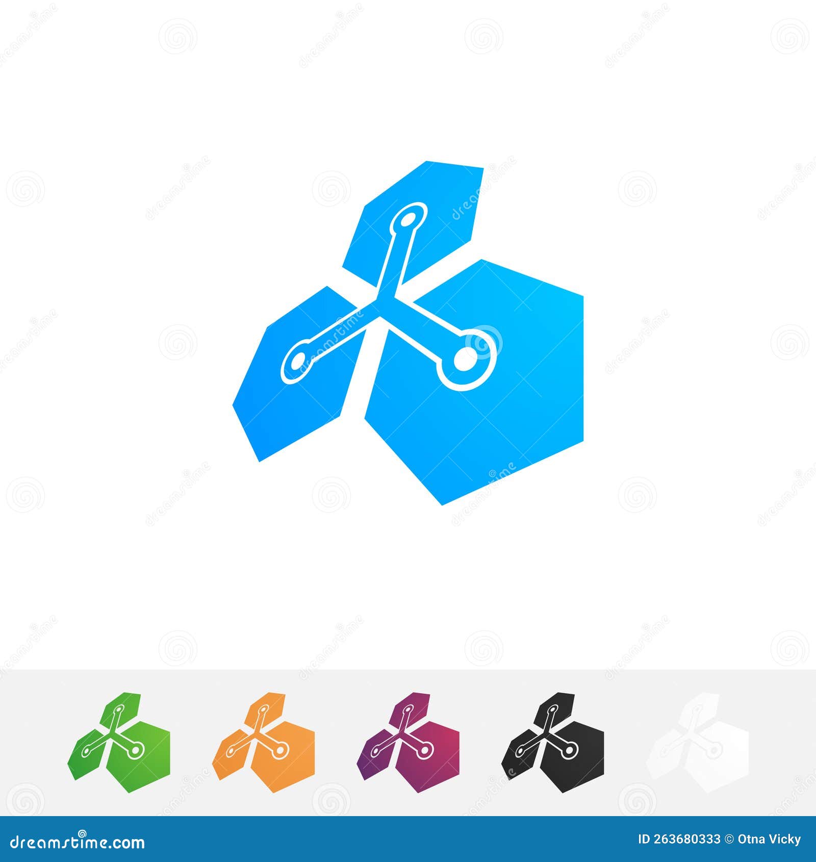 Clean and Modern Abstract Logo Template Stock Illustration ...