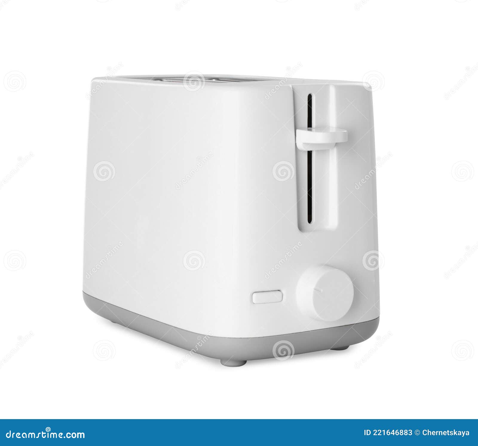 Clean Modern Electric Toaster on White Stock Image - Image of lunch ...