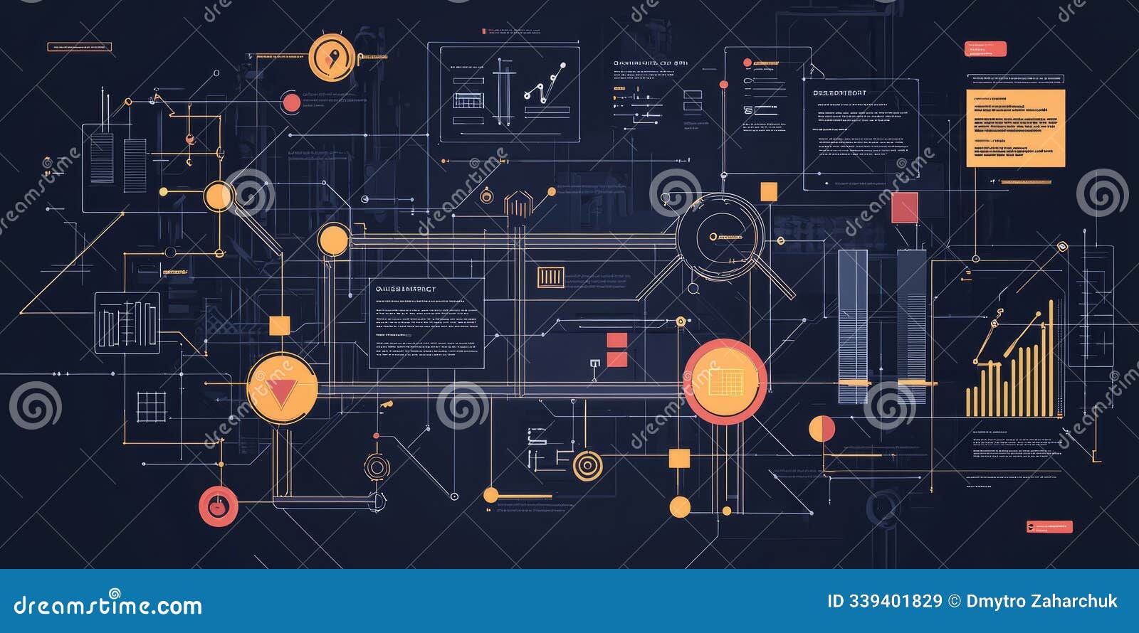 A Clean and Modern Graphic Flowchart Showing Steps of the ISO Quality ...