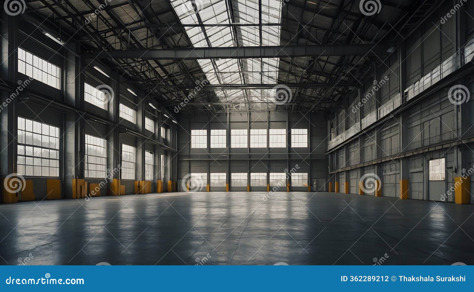 Clean and Modern Icon of an Industrial Warehouse with Basic Structure ...
