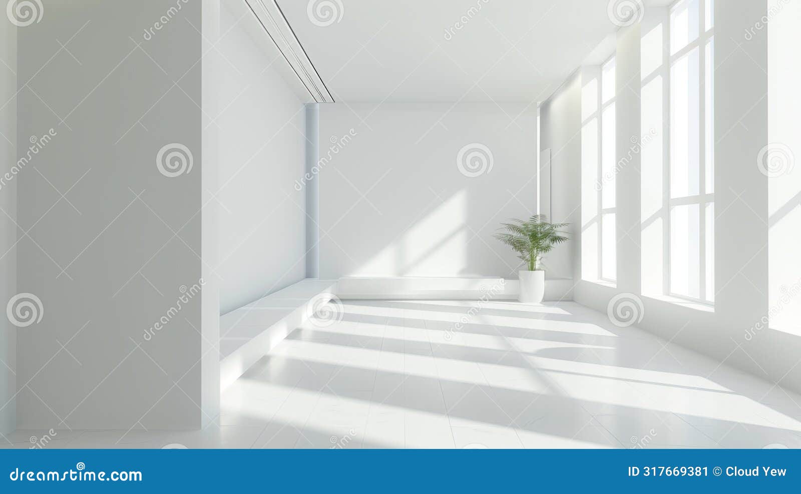 Clean and Modern Interior Design with Empty Areas Perfect for Your Text ...