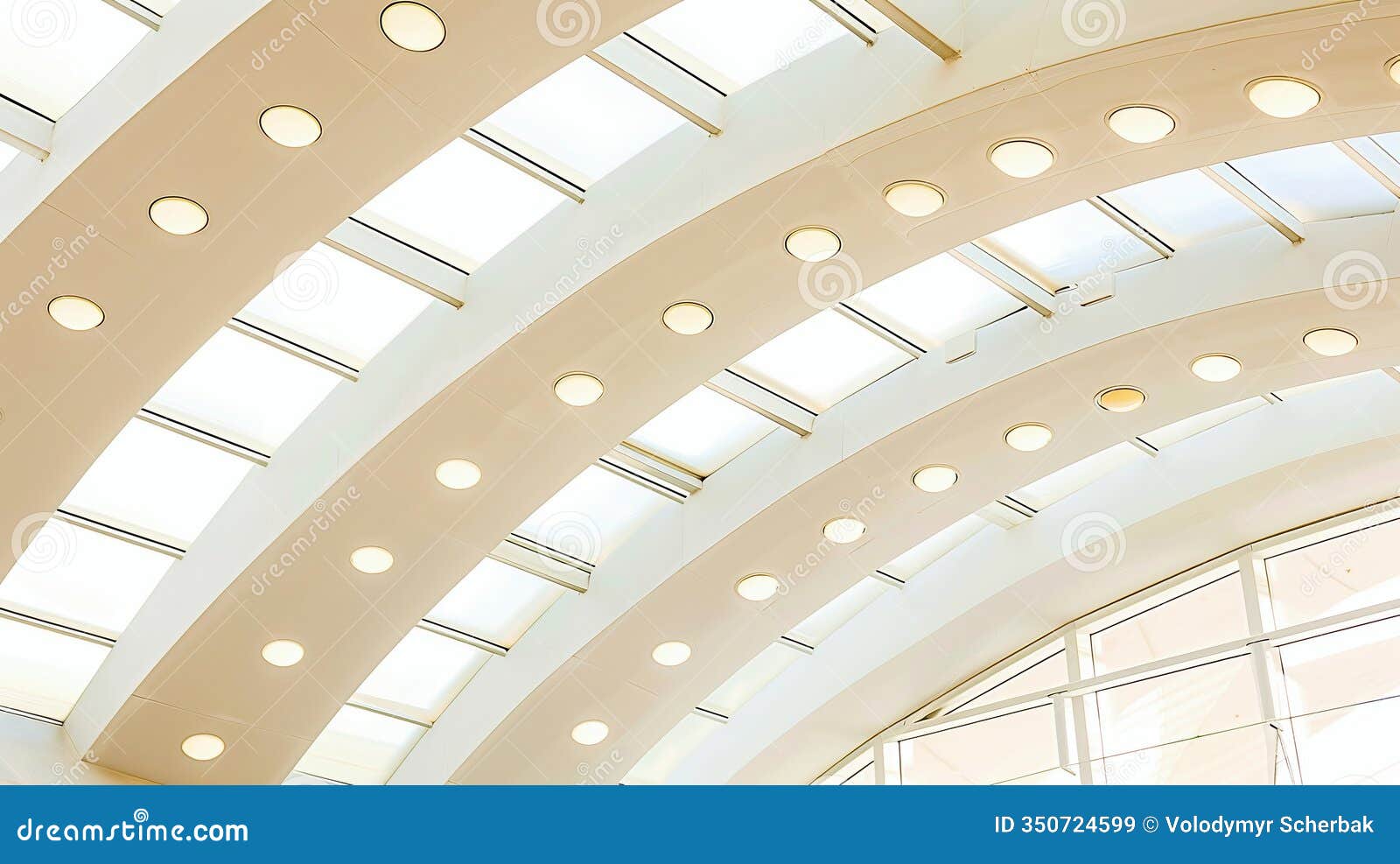 A Clean, Modern Office Ceiling Featuring Air Vents, Recessed Lighting ...