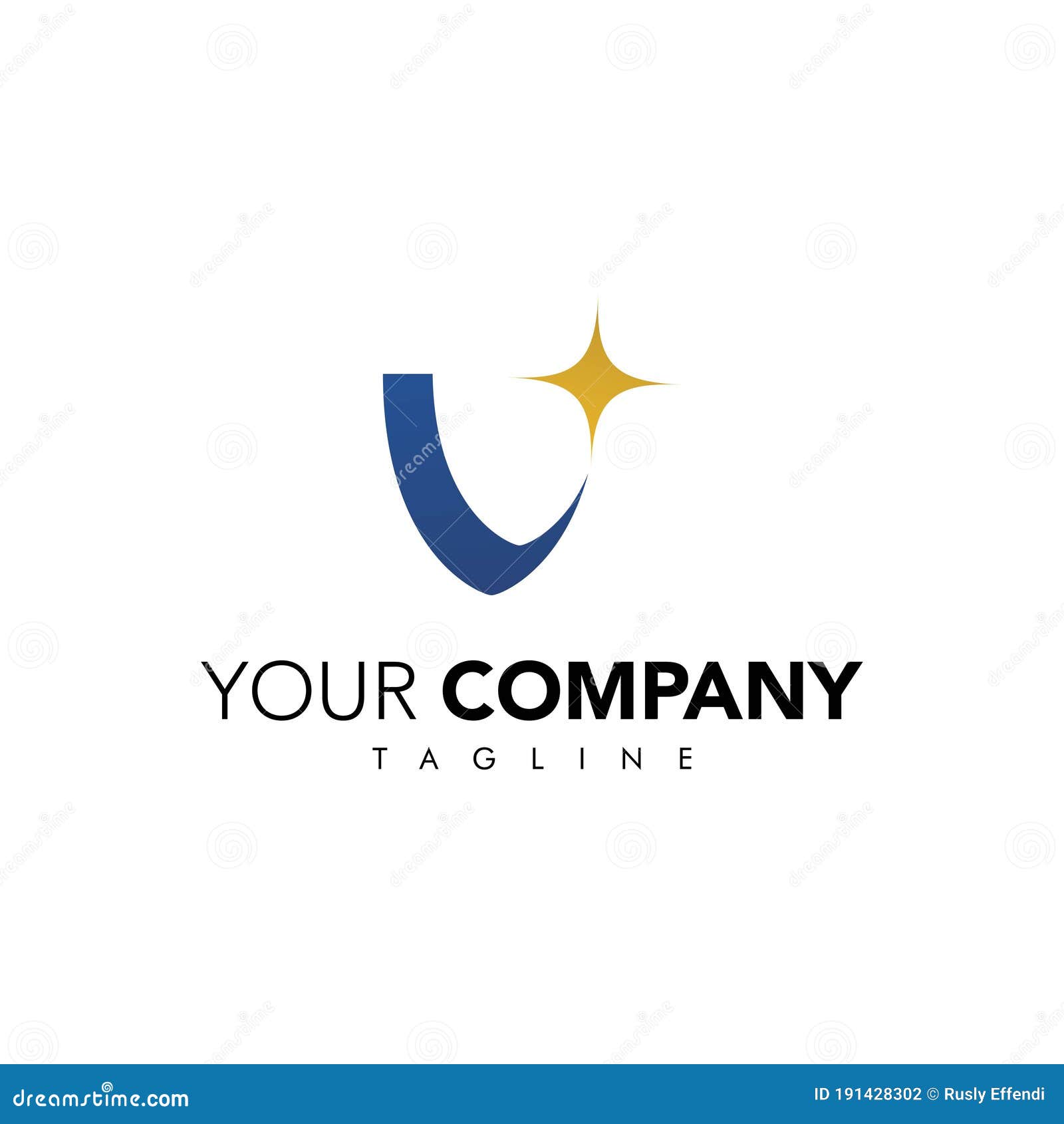Clean and Modern Shield Logo Design Stock Vector - Illustration of ...