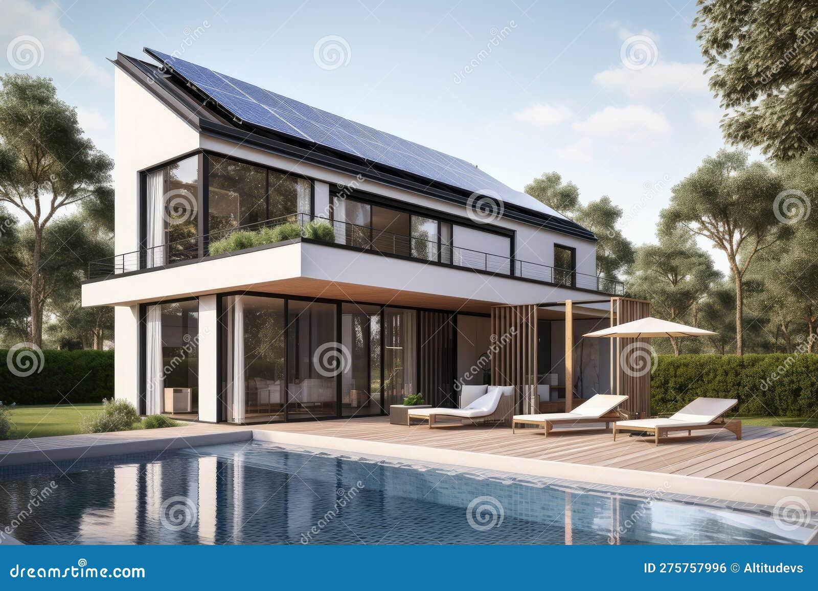 Clean and Modern Solar Panel Installation with Sleek Design Features ...