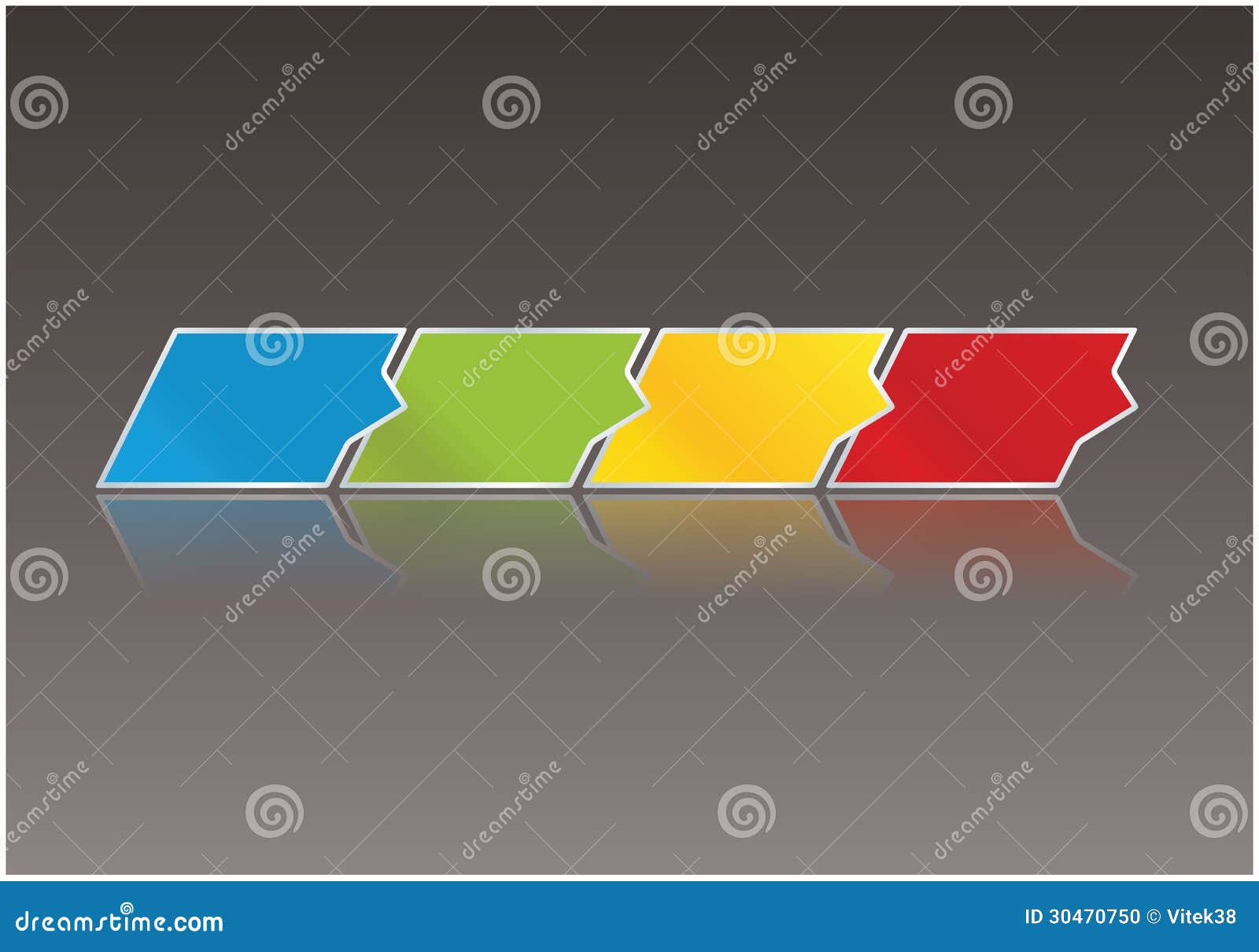 Clean Modern Vector Template. Three Design Arrows with Space for Stock ...
