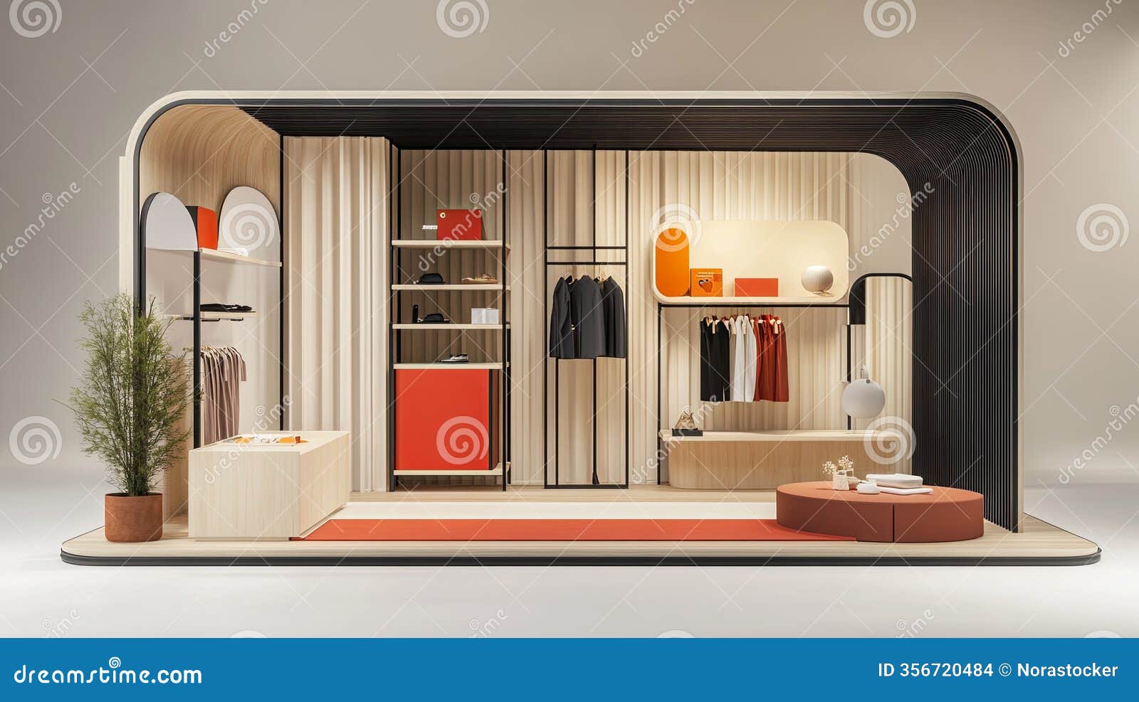 A Clean Modular Display Stand Styled for Modern Pop-up Shops. Picture ...