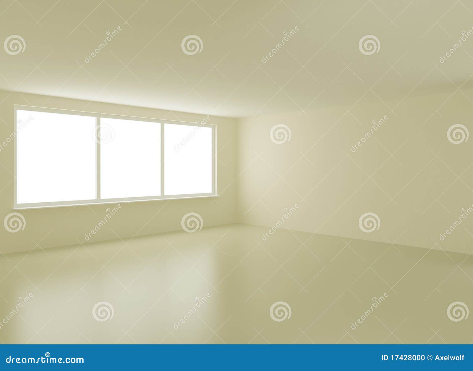 Clean New Interior, with Clipping Path for Windows Stock Illustration ...