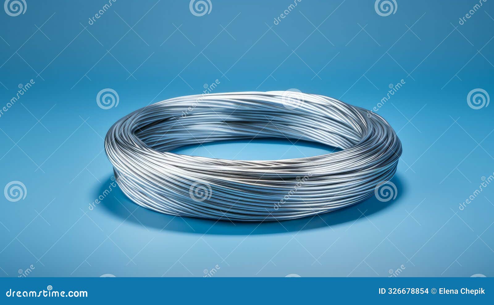 Clean New Steel Cable Steel Wire or Steel Rope. Twisted Metal Cable ...