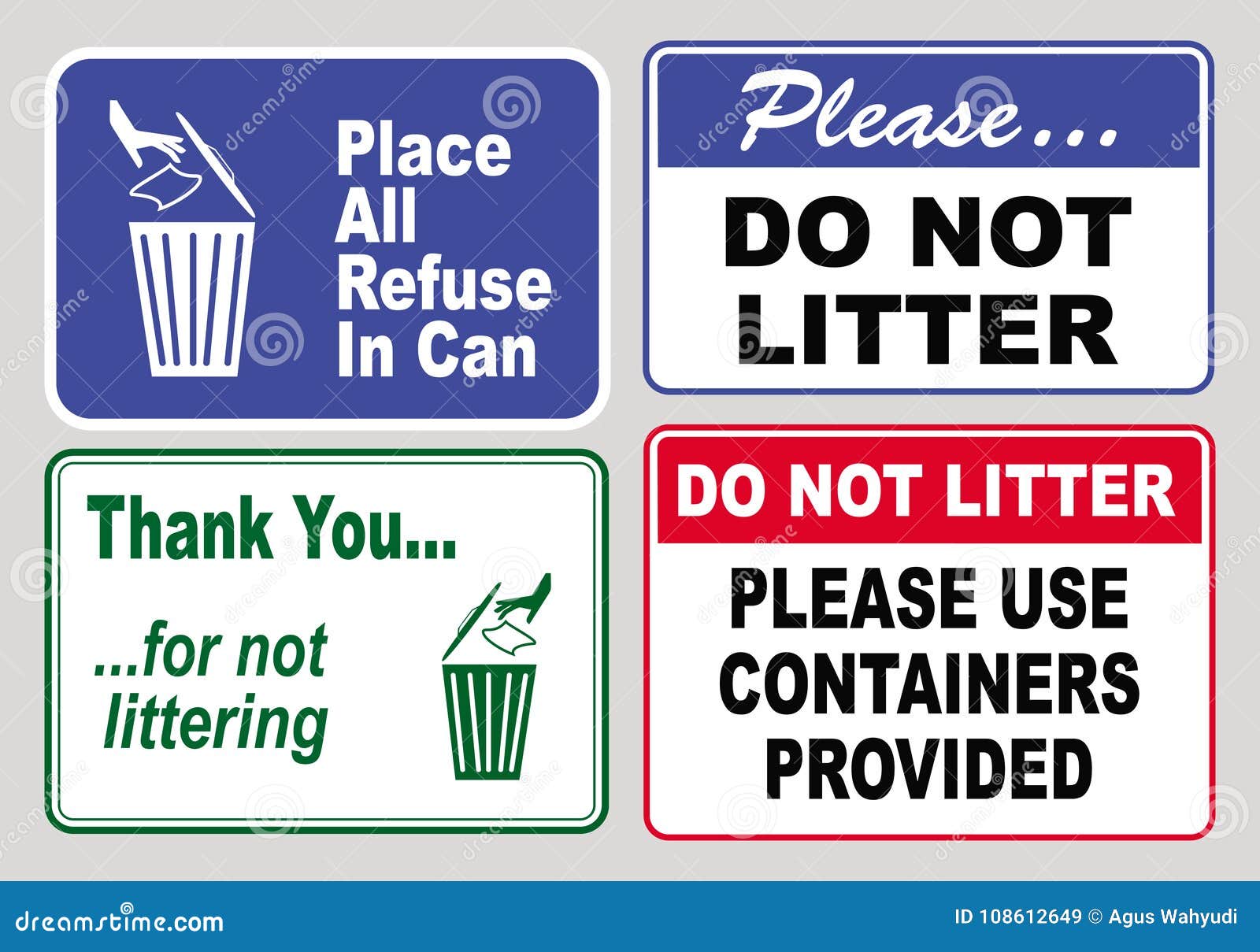 Clean notice stickers stock illustration. Illustration of word - 108612649